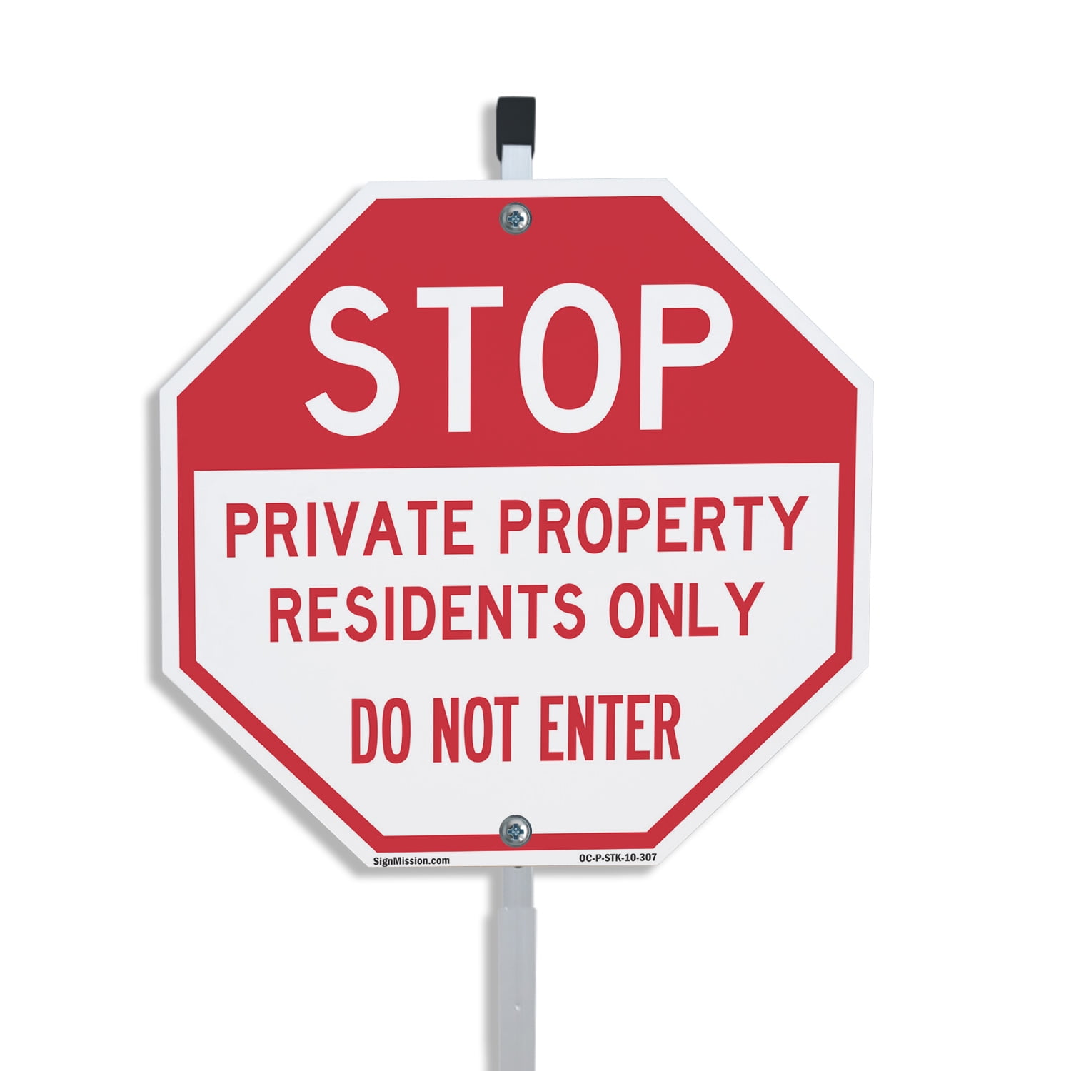Stop Private Property Residents Only Do Not Enter 10 inch X 10 inch ...