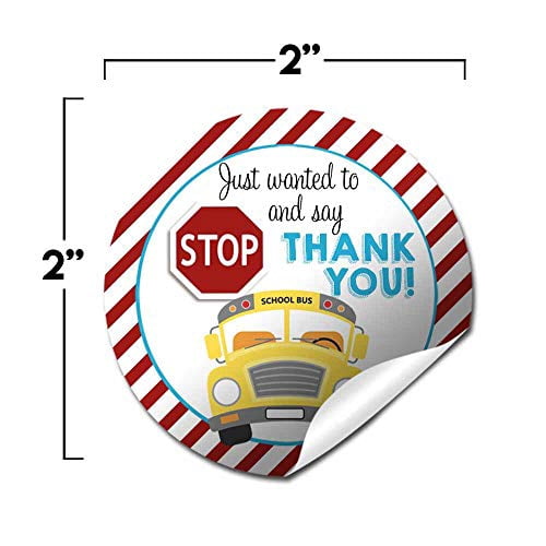 Stop to Say Thanks Traffic Themed School Bus Driver Appreciation Thank ...