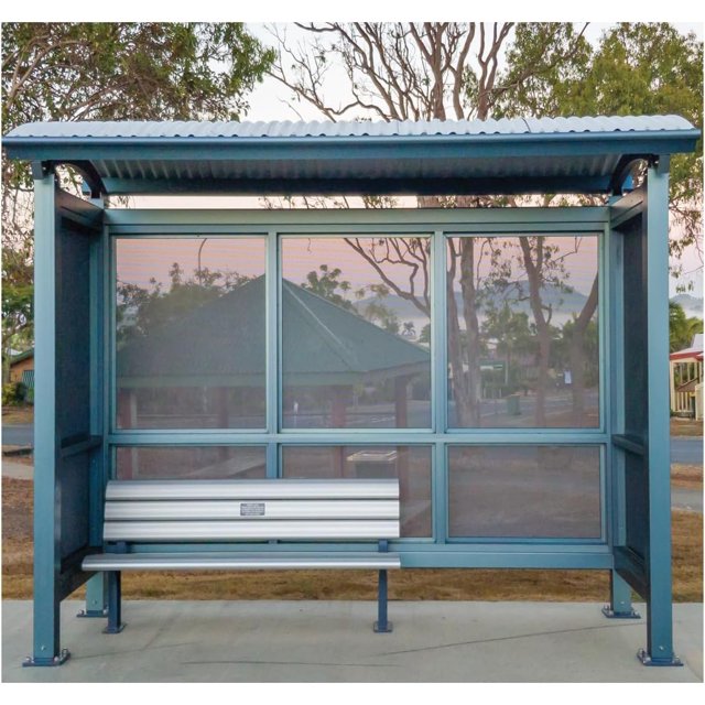 Stop Shelter Backdrop Life Size Cardboard Cutout Standup - Walmart.com