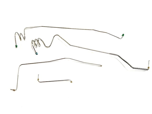 The Stop Shop Stainless steel front brake line kit. Master cylinder to ...