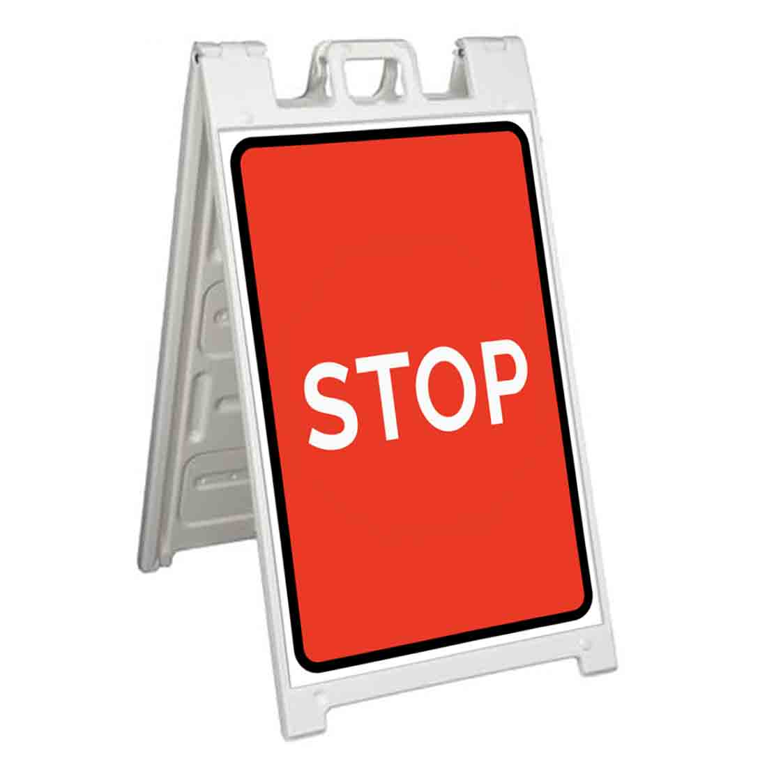 Stop Sign (24" X 36") Standard A-Frame Signicade, Includes Decal ...