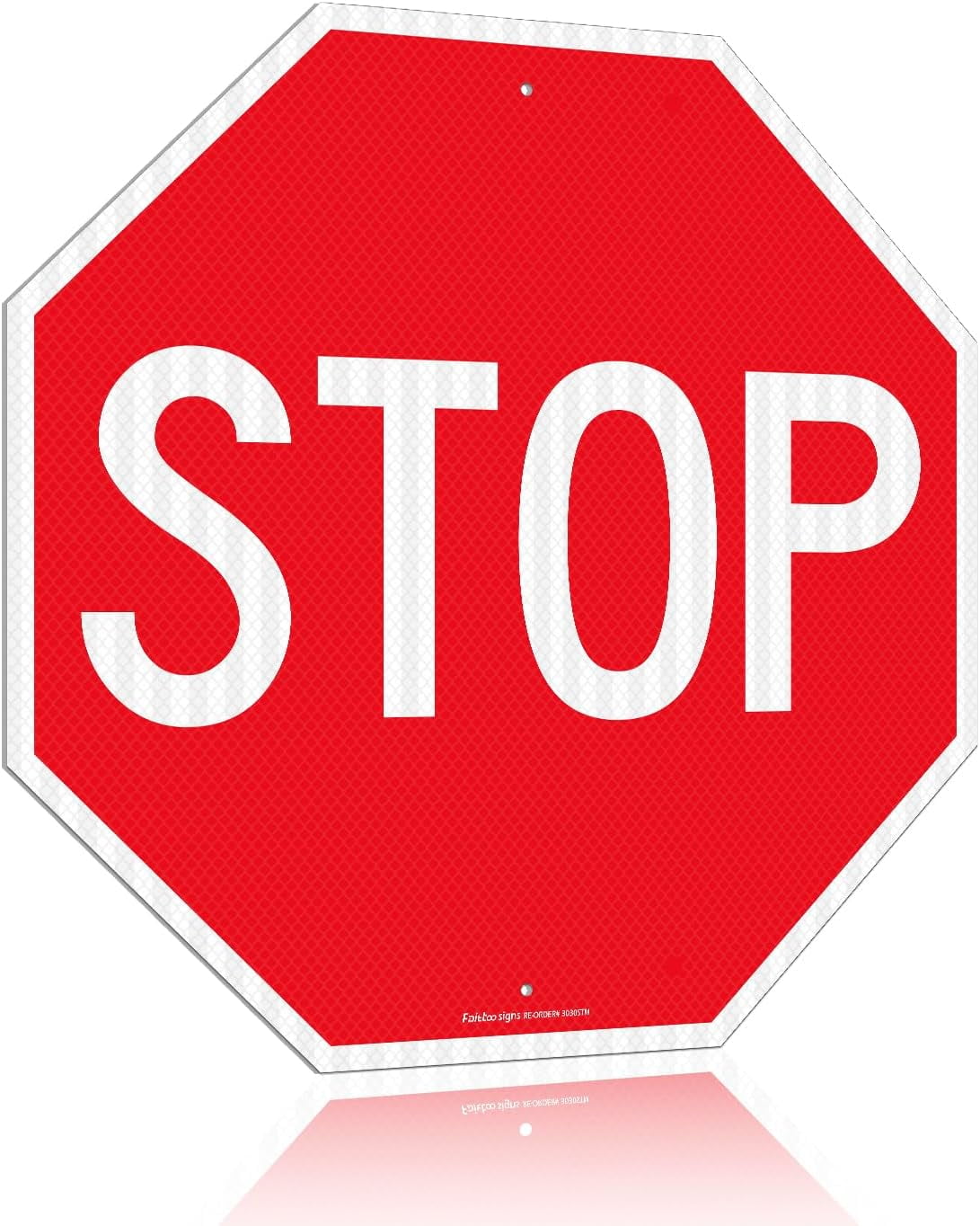 Stop Sign, 30 X 30 Inches Octagon Engineer Grade Reflective Sheeting ...