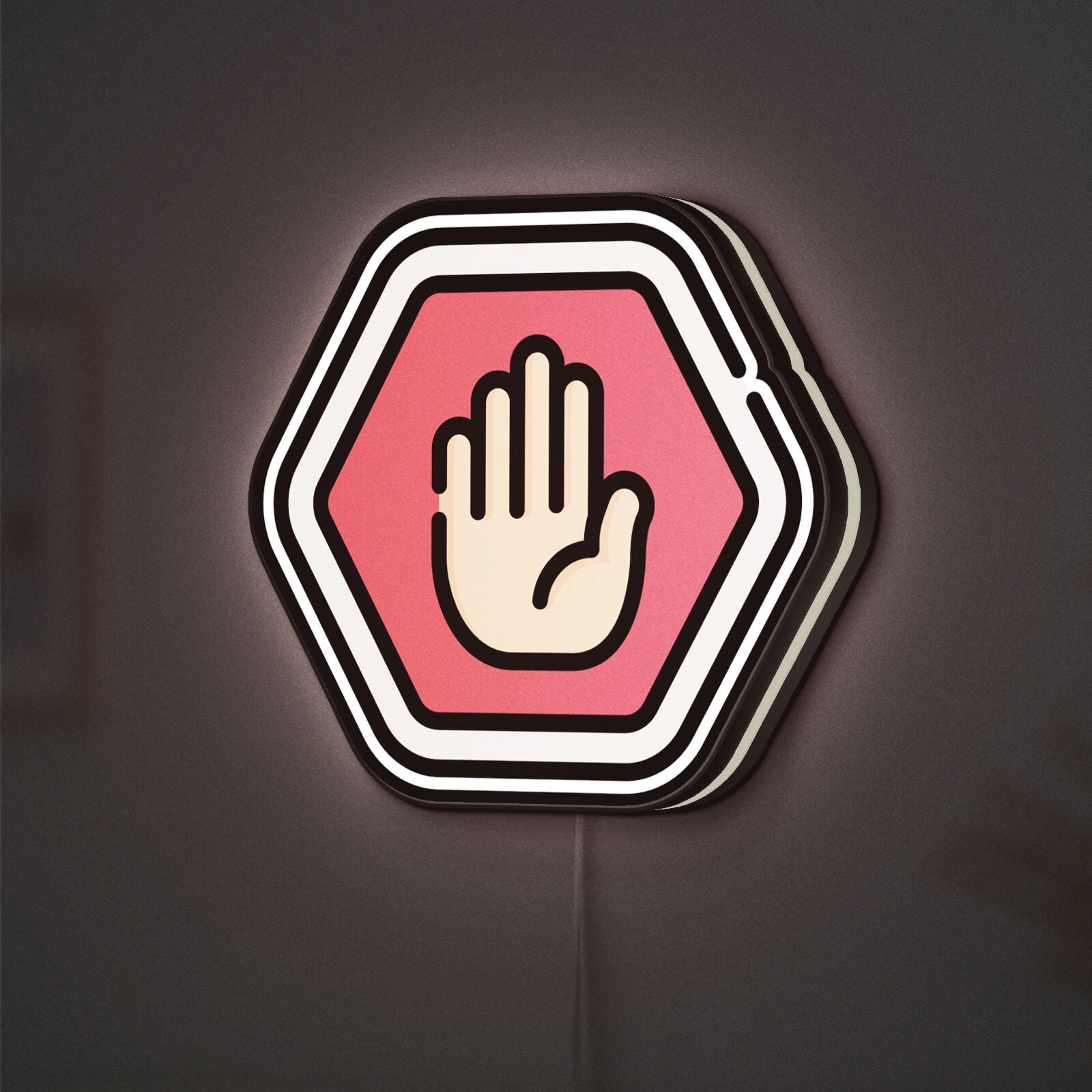 Stop Sign 3D Novelty Light Box for Offices, Safety Decor, Ideal for ...