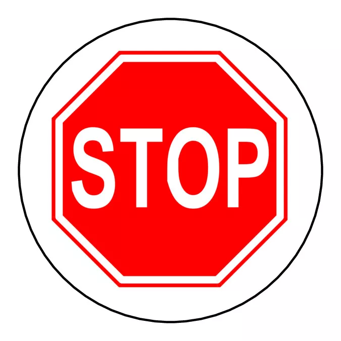 Stop Sign Stickers Gift For You - Decorate Laptops, Water Bottles, And ...