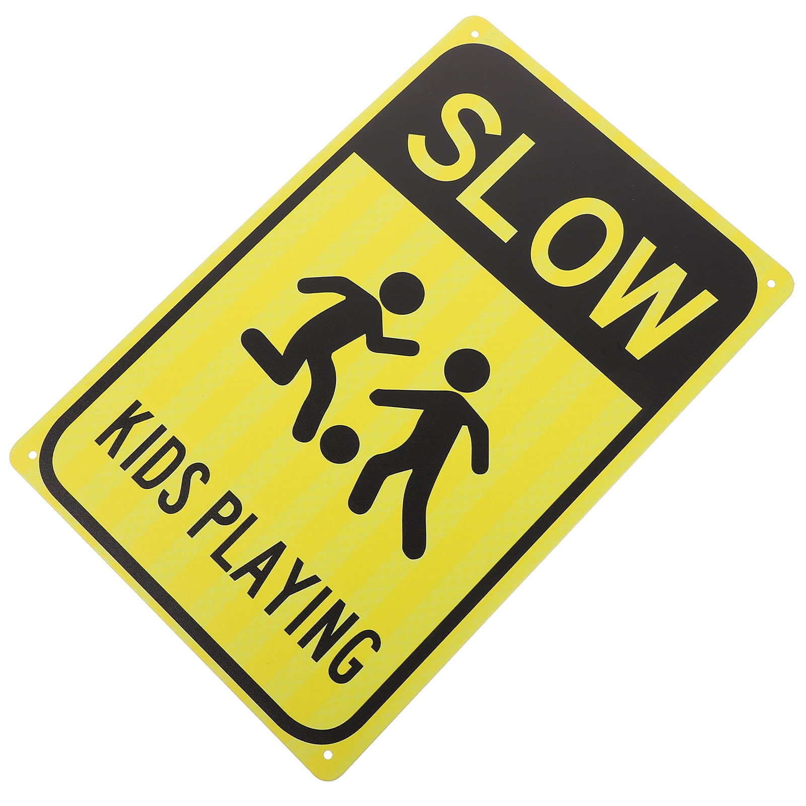Stop Slow Sign with Handle Road Signs Flash Cards Safety Child ...