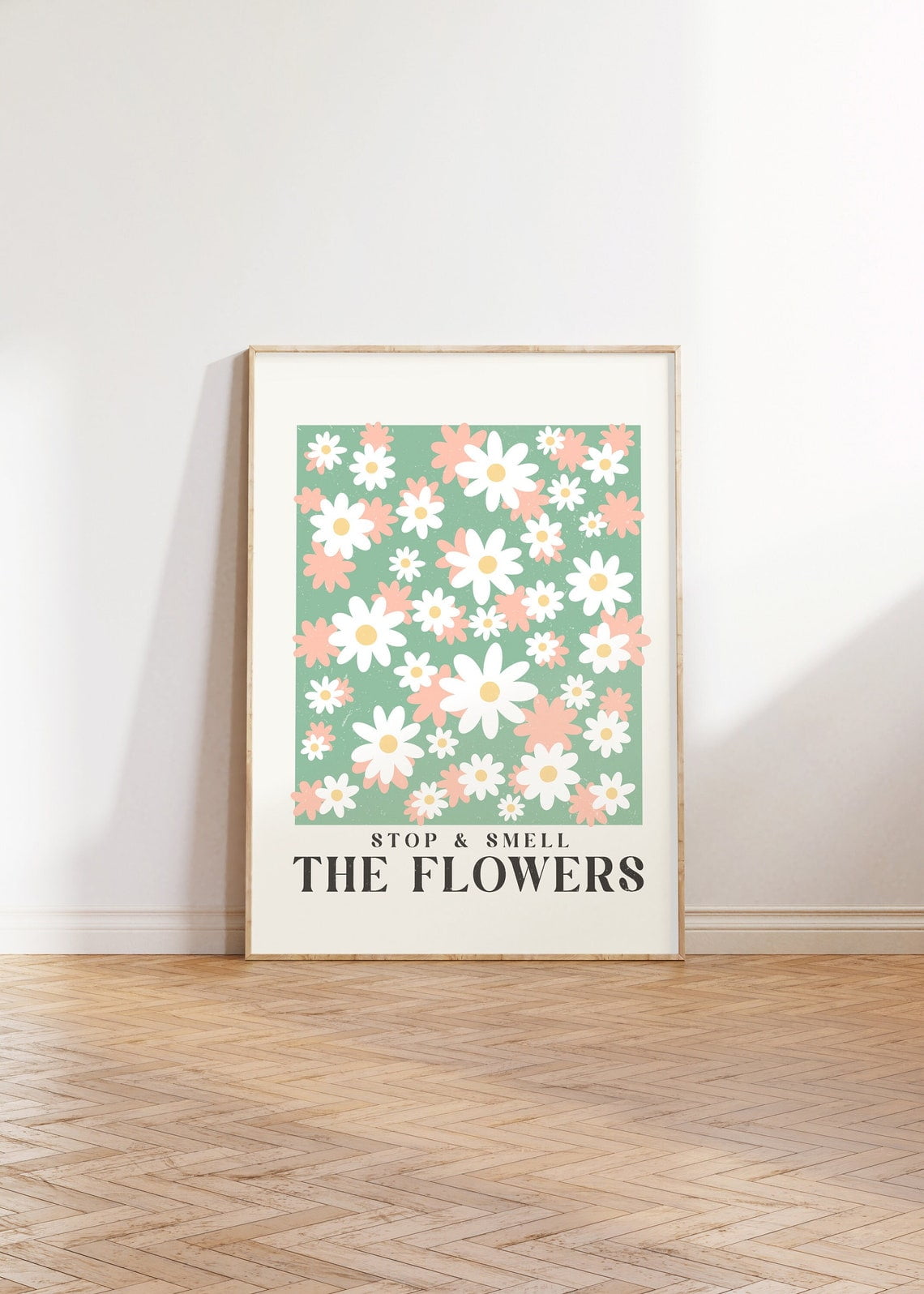 Stop And Smell The Flowers, Positive Quote Poster, Mindful Poster ...