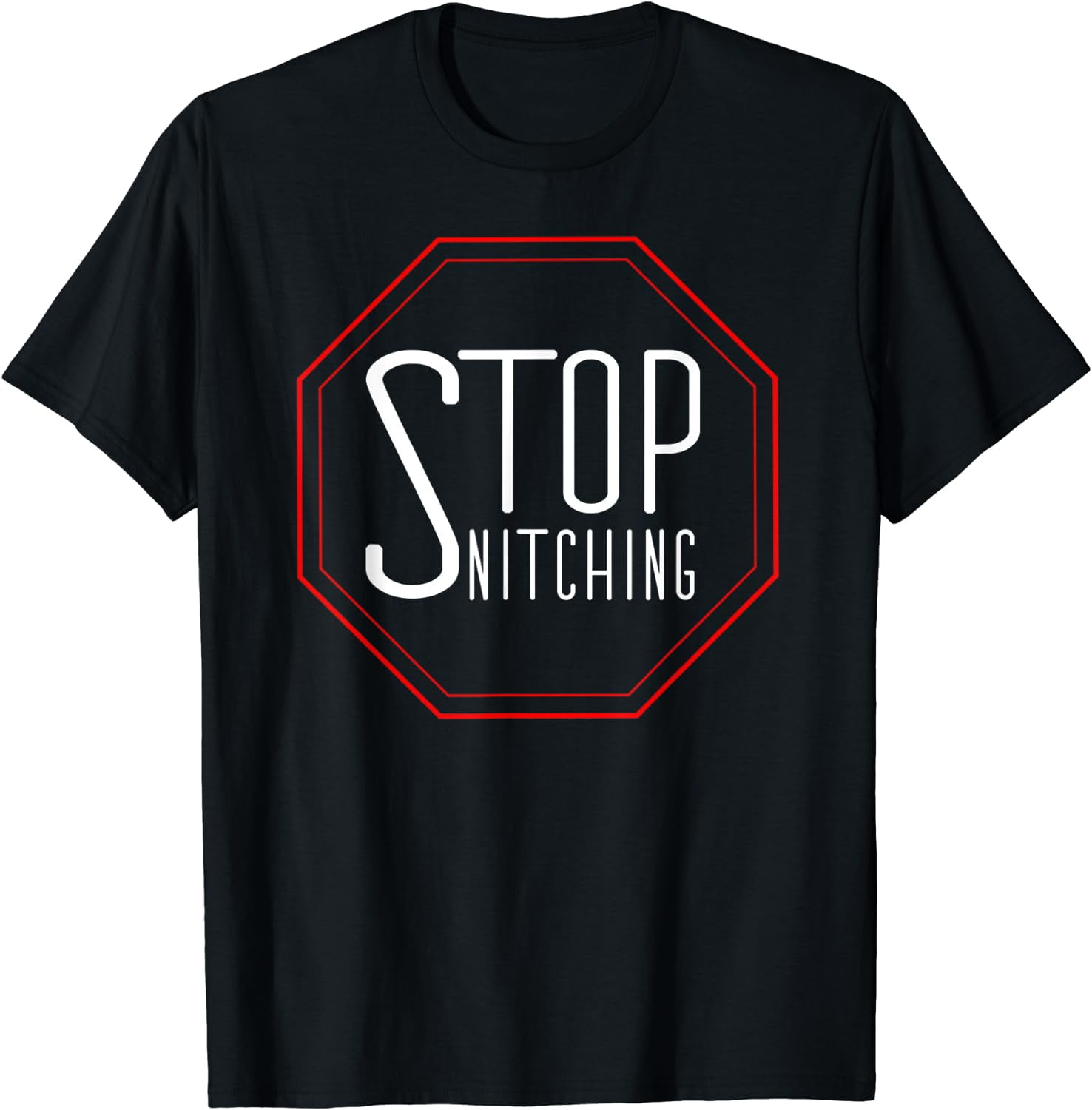 Stop Snitching Shirt Black - Walmart.com
