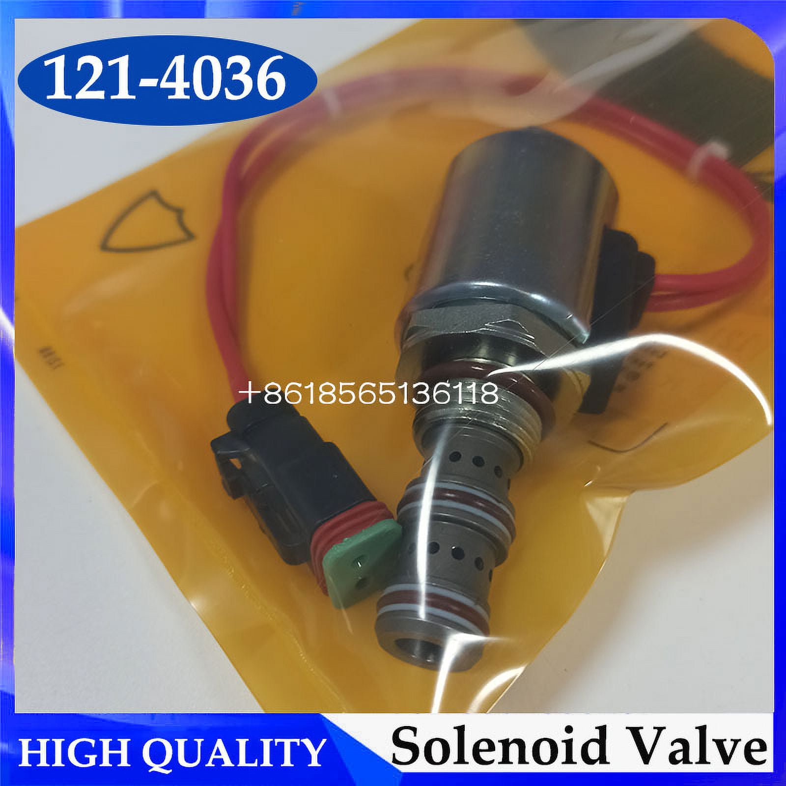 Stop Solenoid Valve 121-4036 1214036 for Backhoe Loader 416C 416D 420D ...