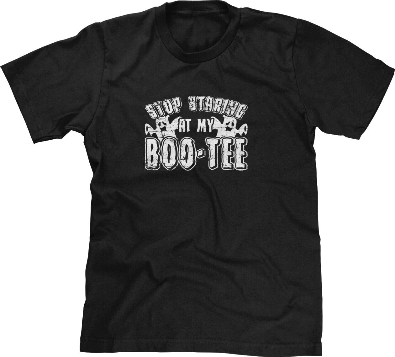 Stop Staring At My Boo-Tee Halloween Party Costume Funny Booty Pun Joke ...