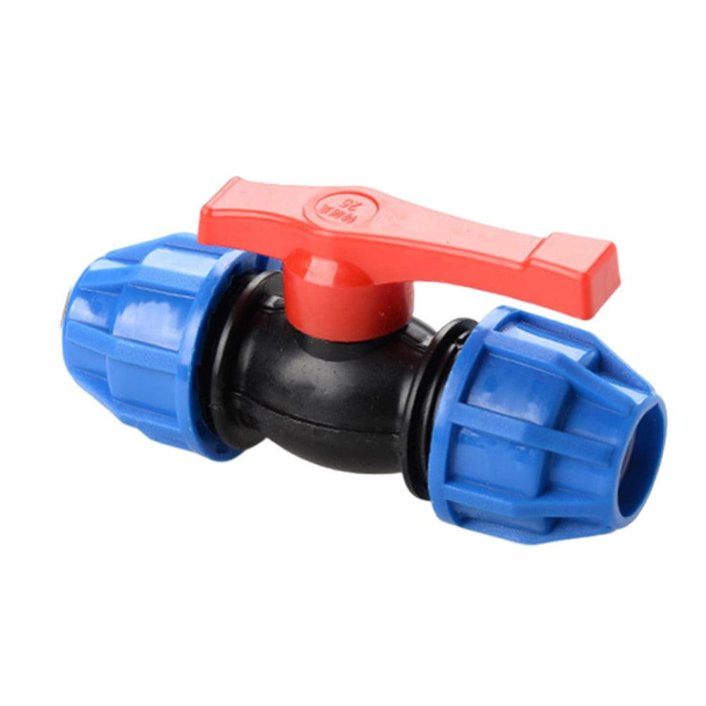 Stop Tap Valve 20mm 25mm 32mm PE Ball Valve Water Pipe Compression End ...