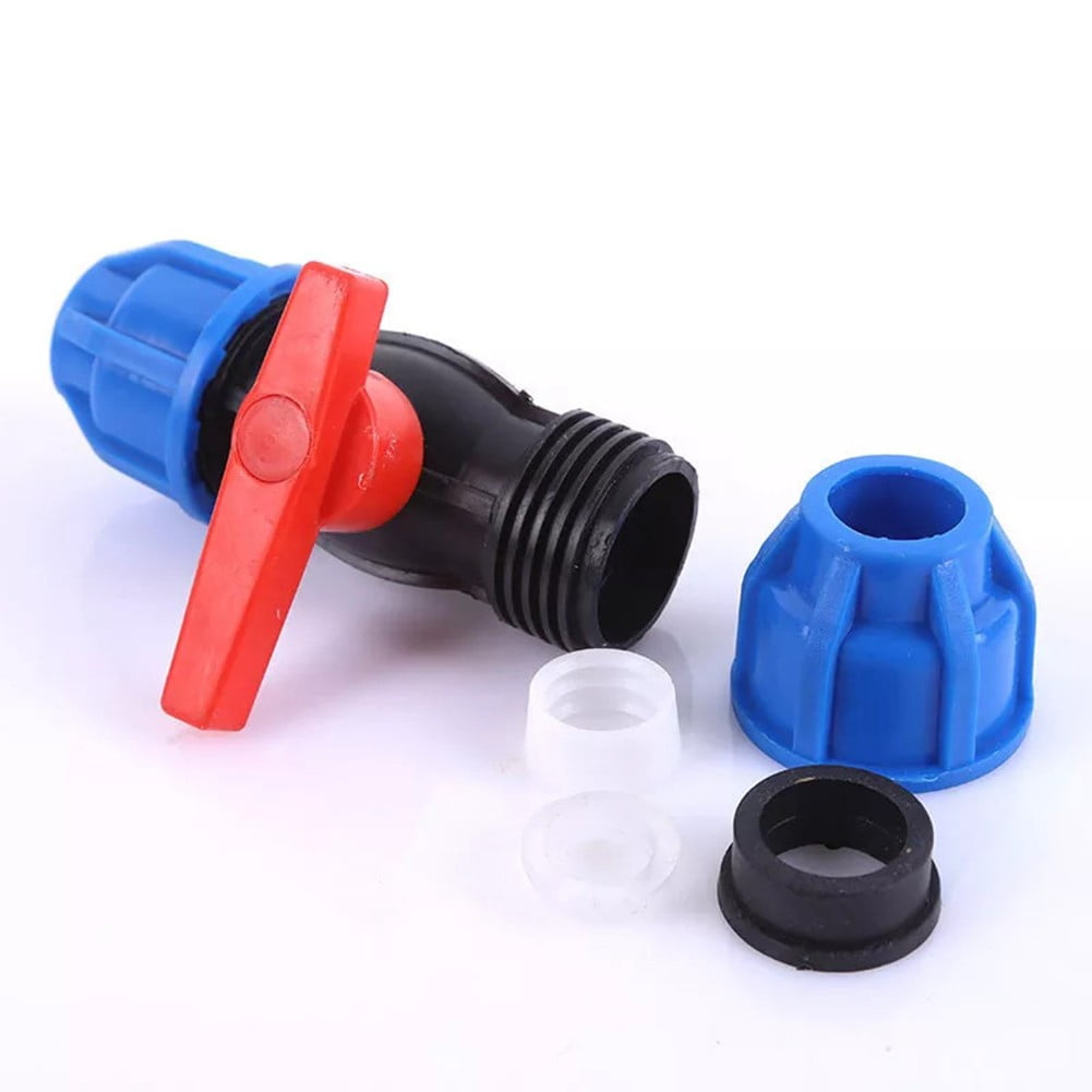 Stop Tap Valve 20mm 25mm 32mm PE Ball Valve Water Pipe Compression End ...