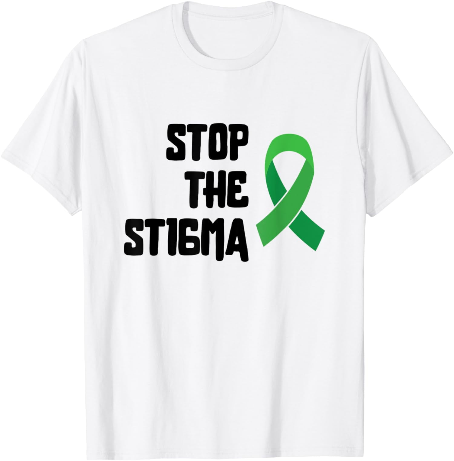 Stop The Stigma Shirt Mental Health Awareness Ribbon Tee - Walmart.com