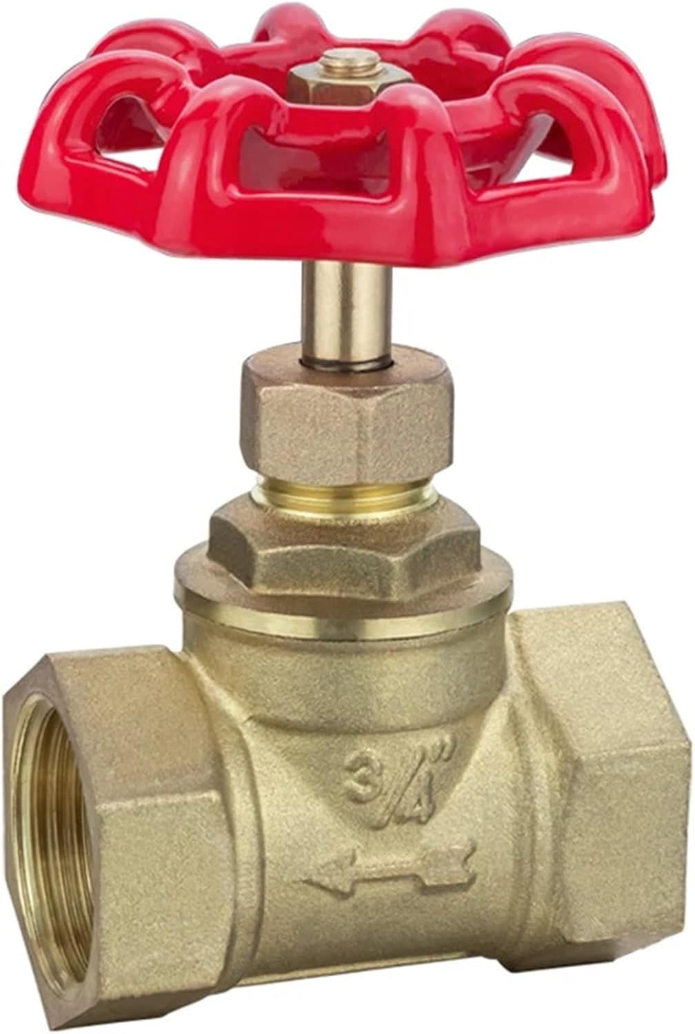 Stop Valve 1/2" 3/4" 1" 1 1/4" 1 1/2" 2" Female to Female Two Way Brass Gate Valves Internal ...