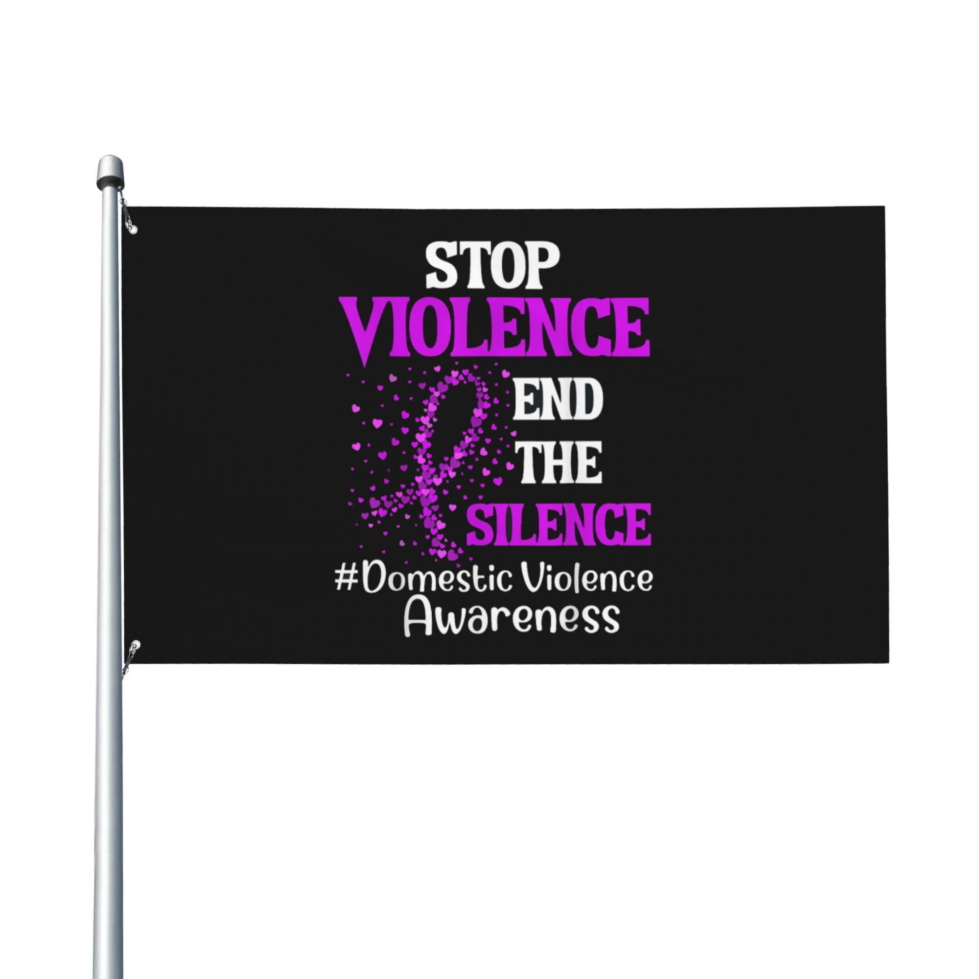 Stop Violence Domestic Violence Awareness Flags Garden Home Flag House ...