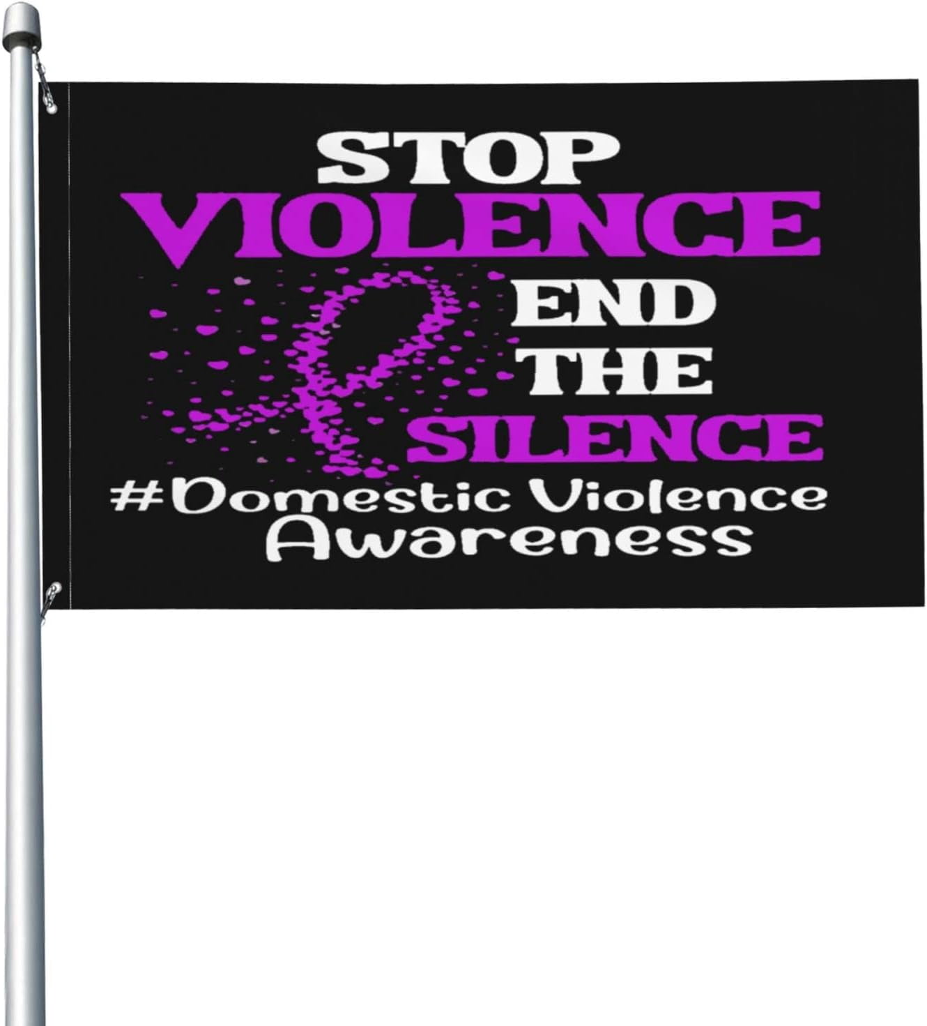 Stop Violence Domestic Violence Awarenessgarden Flag Home House Flag ...