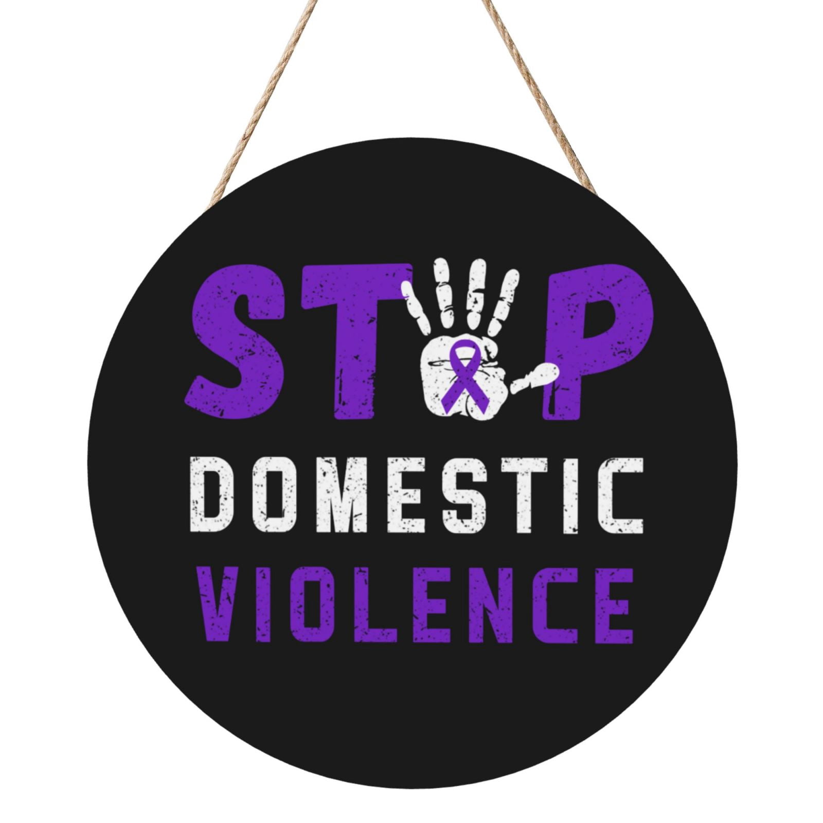 Stop Violence End The Silence Domestic Violence Awareness Wooden ...