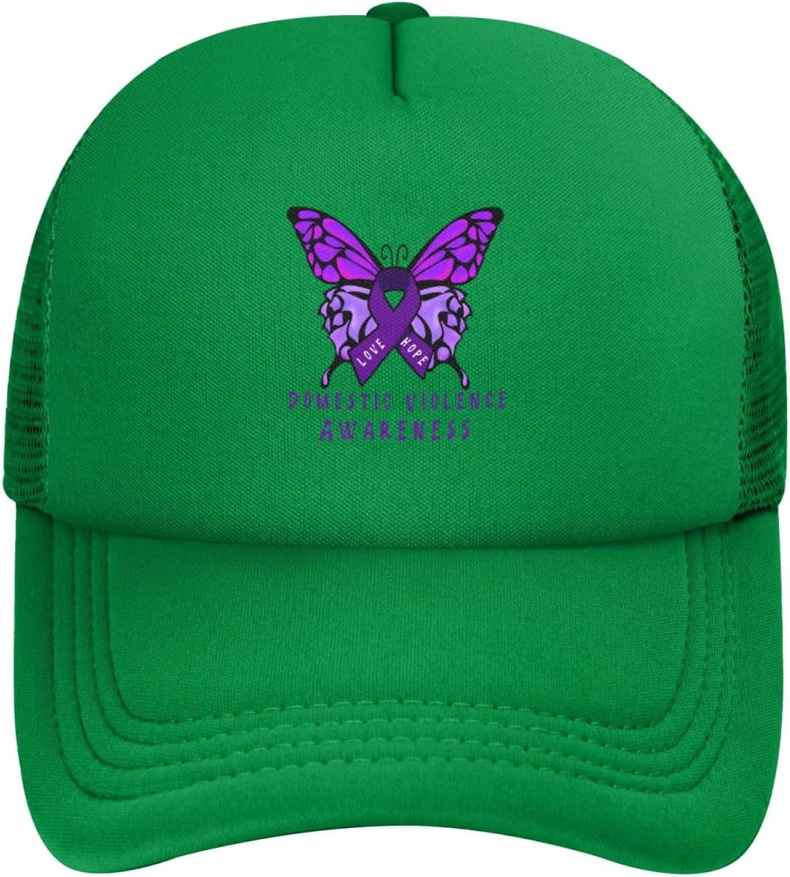Stop Violence Flag Domestic Violence Awareness Trucker Hat High Crown ...