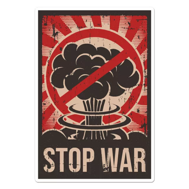 Stop War Sticker Indoor Outdoor Phone Decal Water Bottle Stickers Car ...