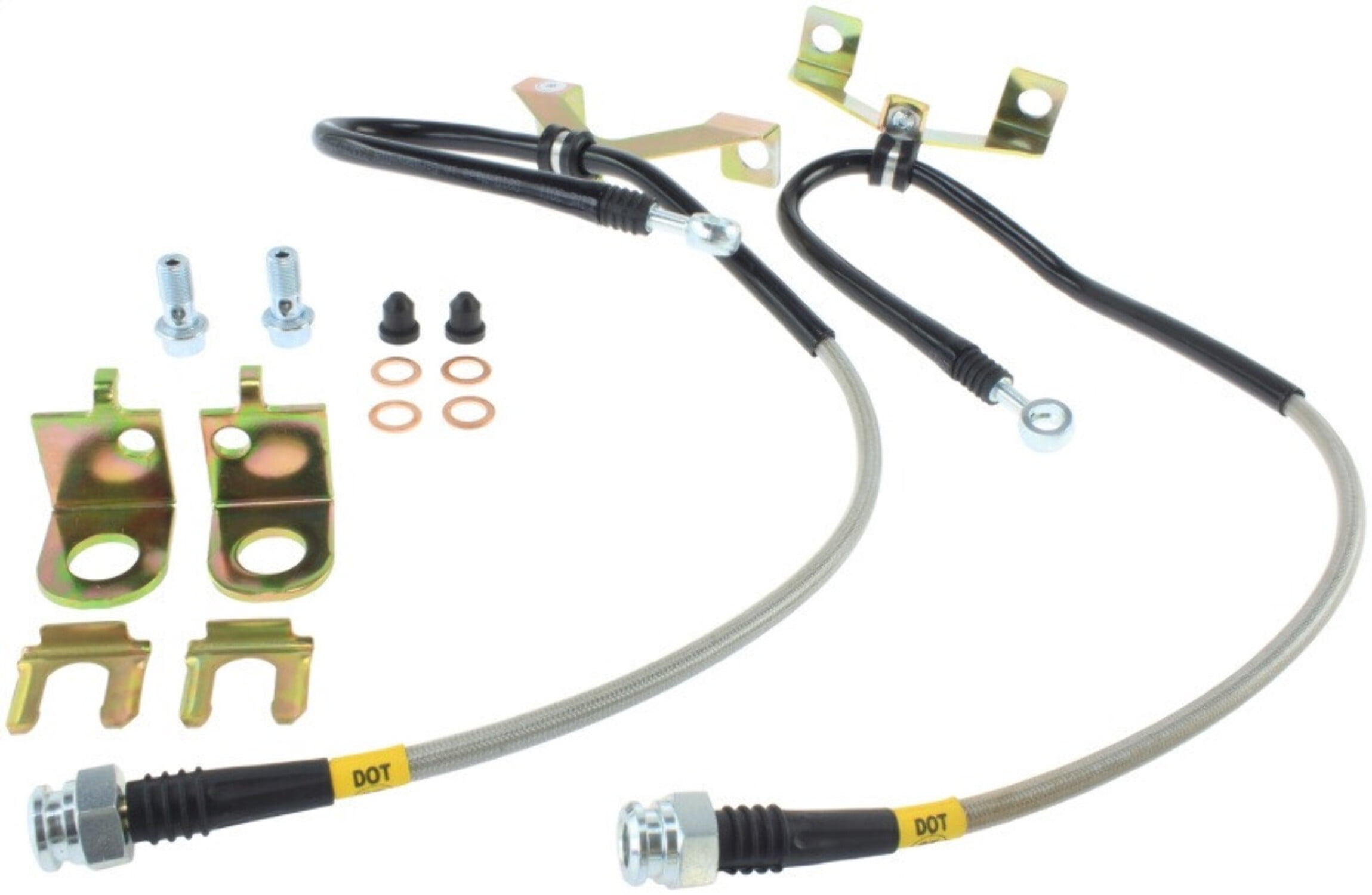 StopTech 950.63006 Stainless Steel Braided Brake Line Kit with Hardware ...