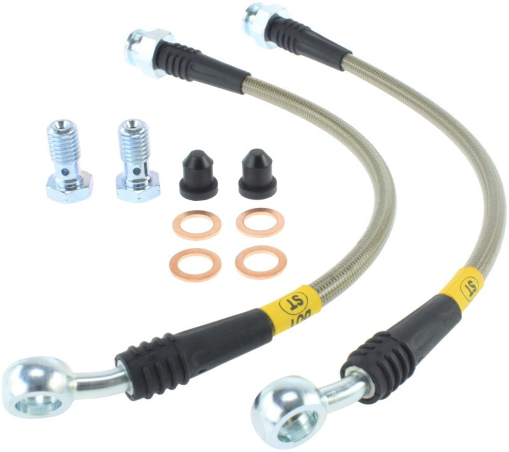 StopTech 950.66507 Stainless Steel Braided Brake Hose Kit Fits 03-09 H2 ...
