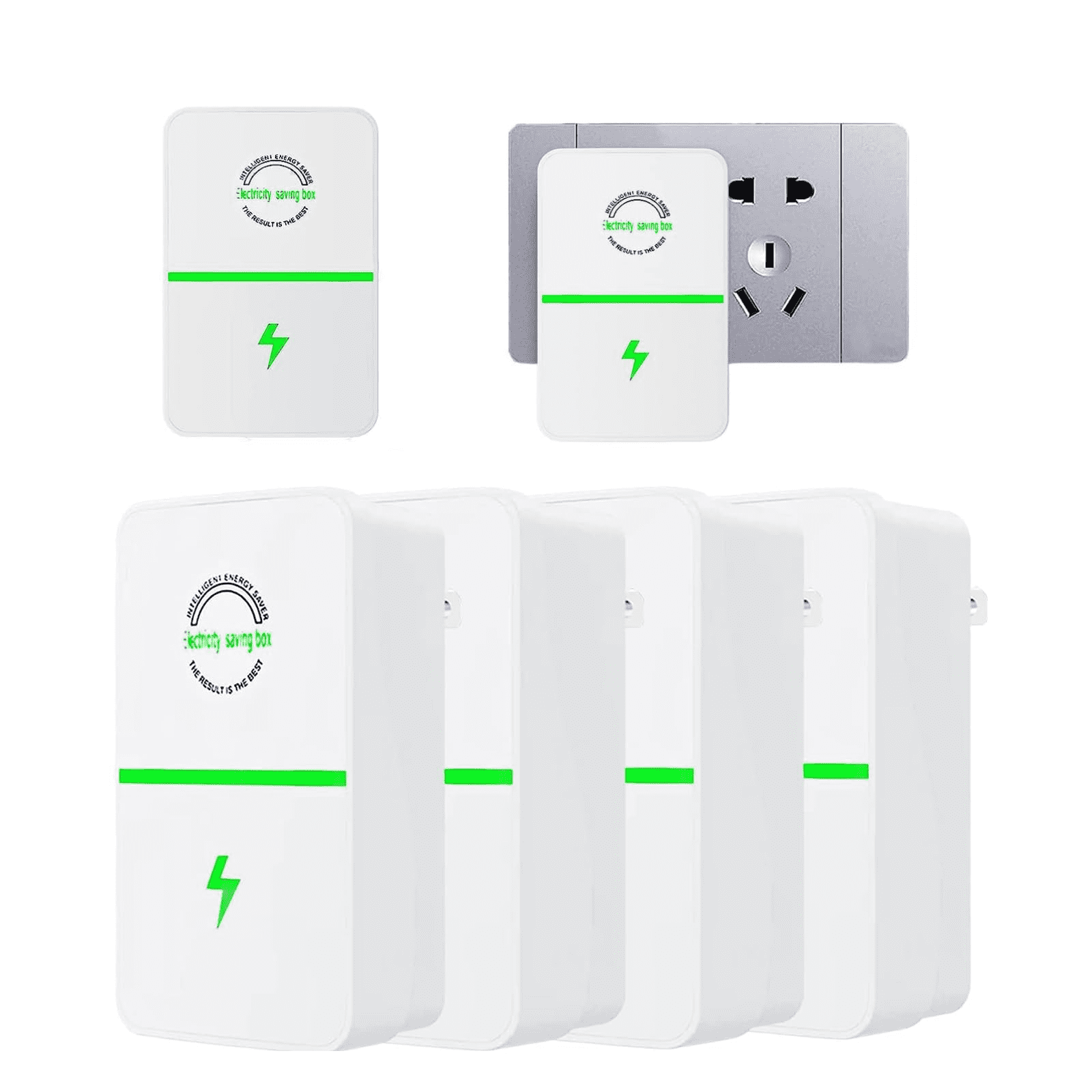 StopWatt Energy Saver (4-Pack, White) - Intelligent Power Optimization ...