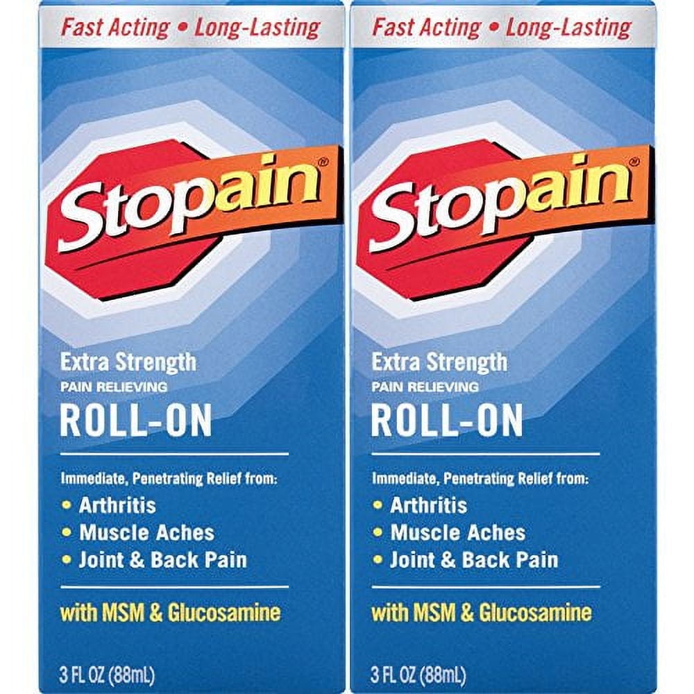 Stopain Extra Strength Pain Relief Roll-On for Arthritis & Muscle Ache ...