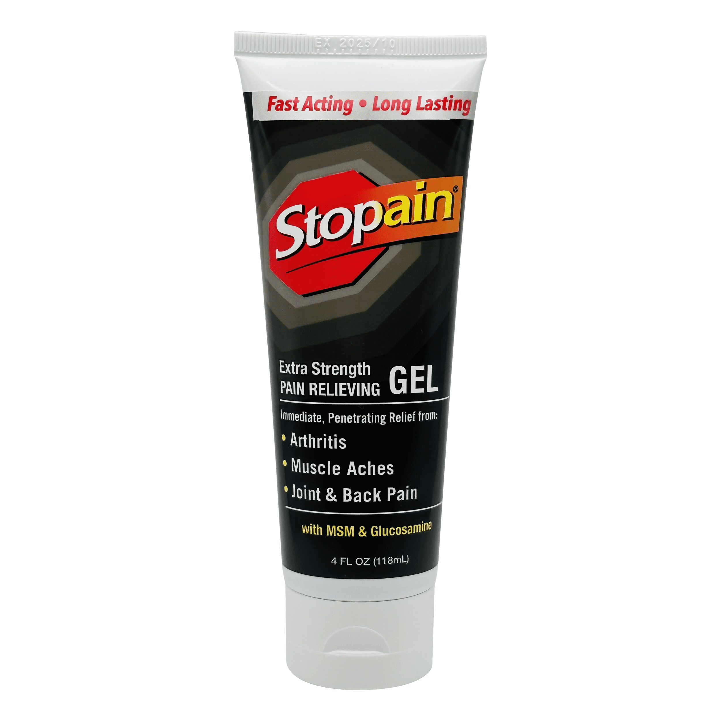Stopain Pain Relief Gel 4oz, USA Made, Max Strength Fast Acting With ...