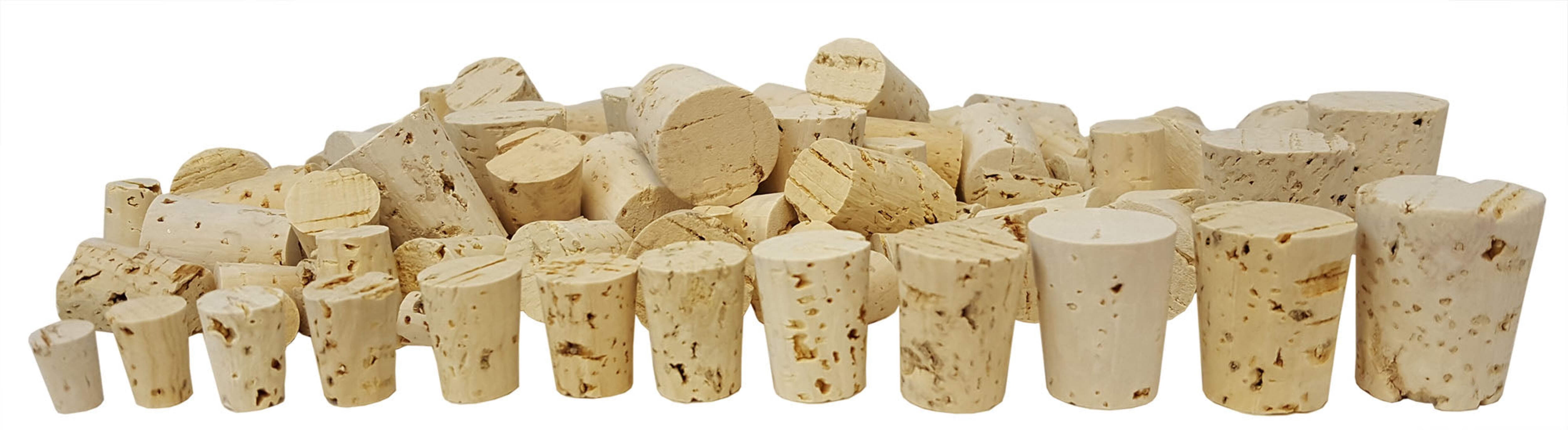 GSC International 18035 Assorted Cork Stoppers Set (Sizes 0-11) – Lab ...