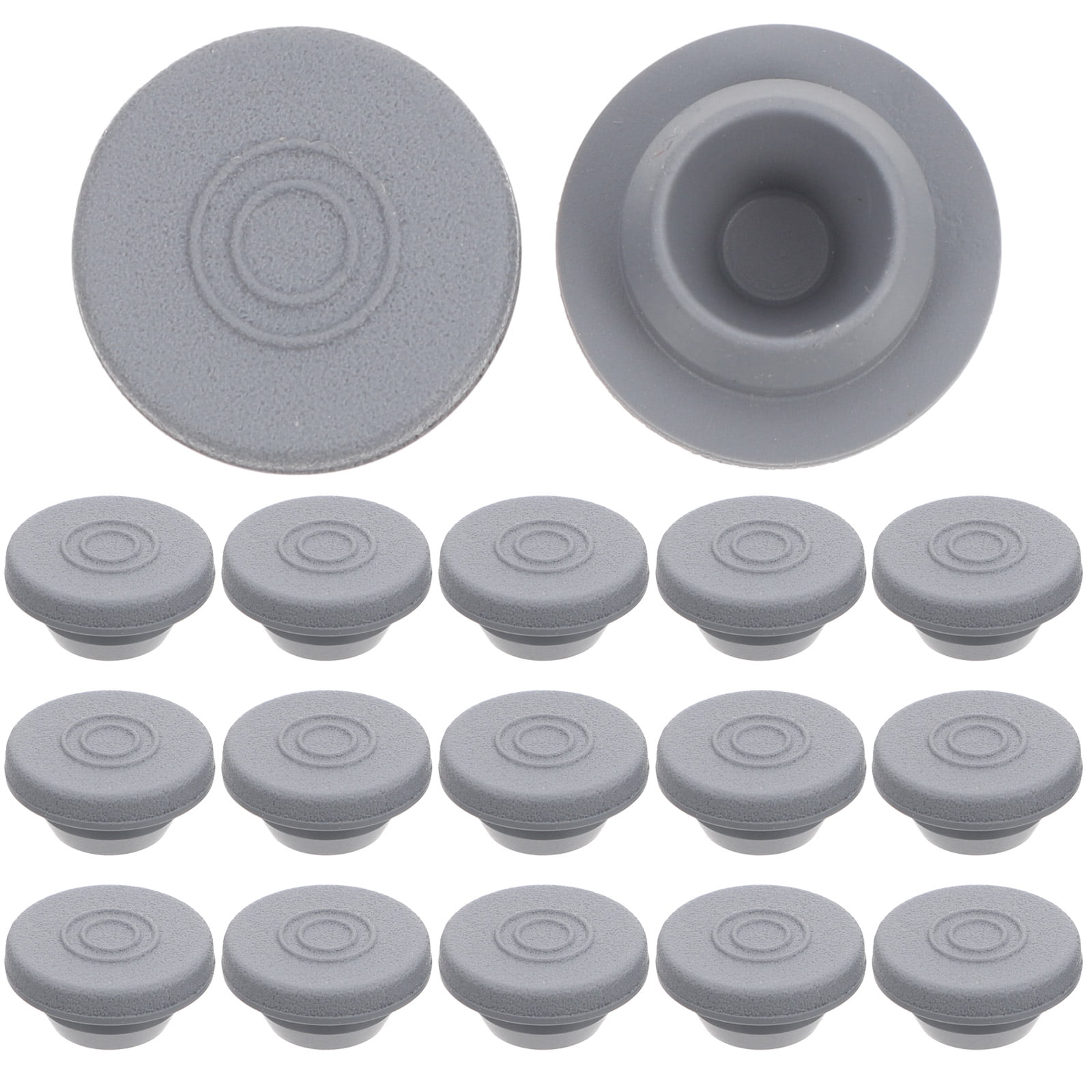 QIFULL Soft Rubber Plug Rubber for Laboratory Use Grey 100Pack ...