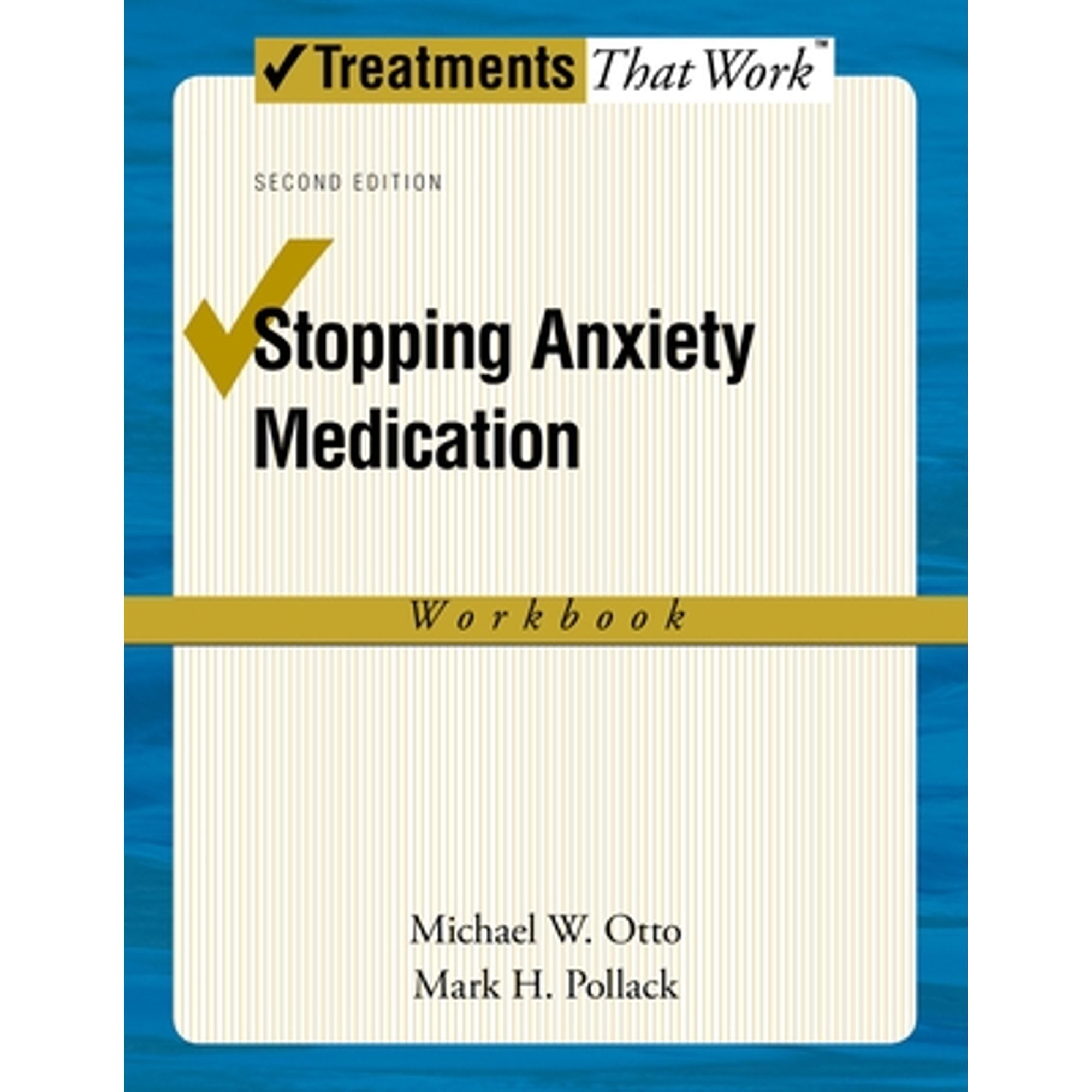 Pre-Owned Stopping Anxiety Medication Workbook (Paperback) by Michael W ...