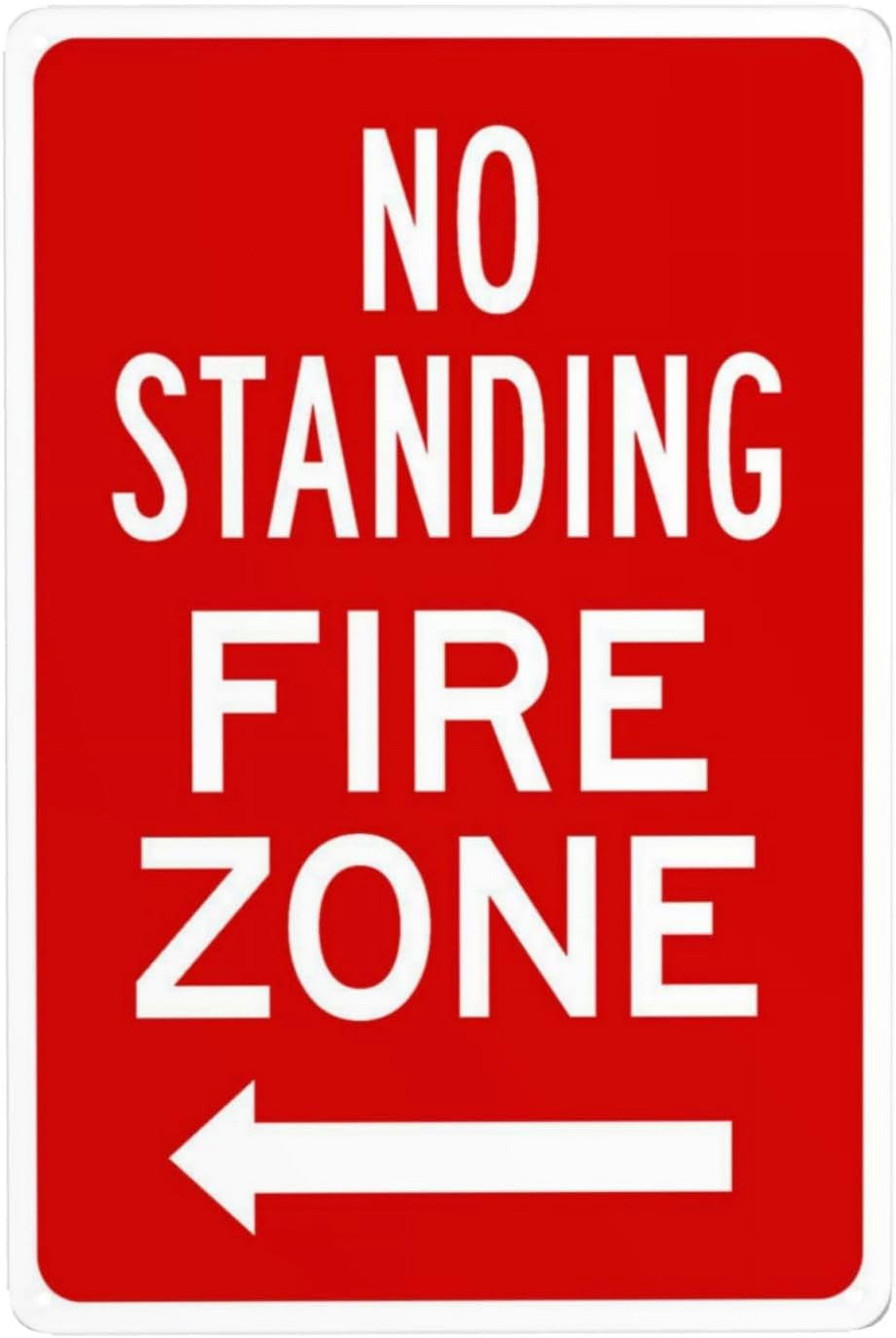 No Stopping Standing Or Parking Between Signs With Arrow Metal Warning ...