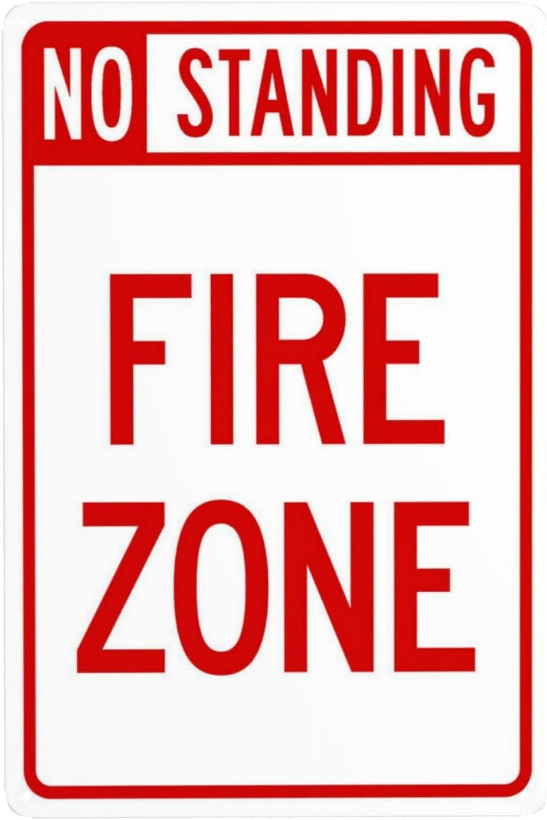 No Stopping Standing Or Parking Between Signs With Arrow Metal Warning ...