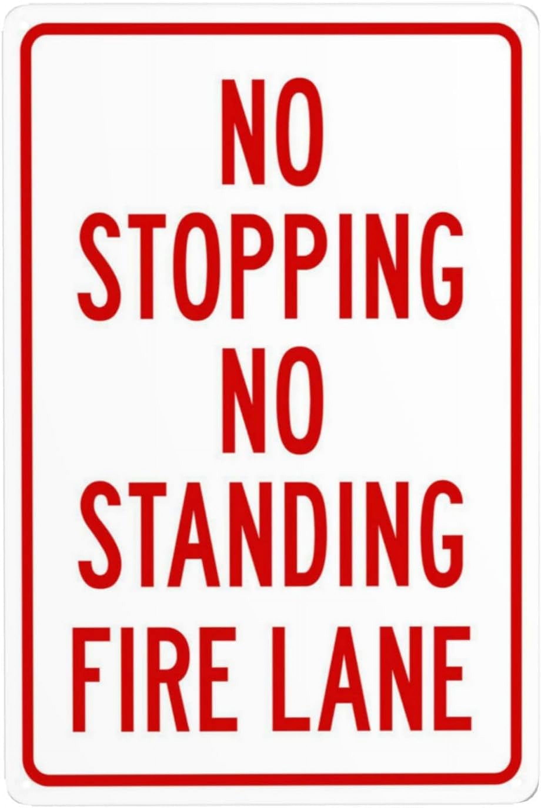 No Stopping Standing Or Parking Between Signs With Arrow Metal Warning ...