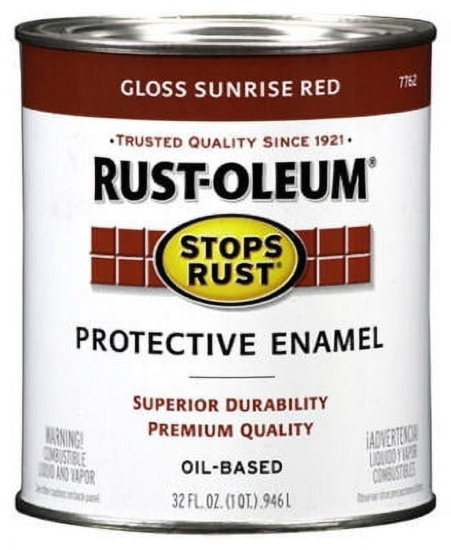 Stops Rust QT Sunrise Red Enamel Nationally VOC Compliant, Each ...