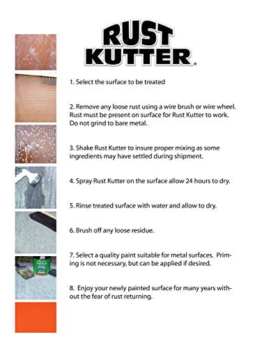 Stops Rust and Converts Rust Spots to Leave A Primed Surface Ready to ...