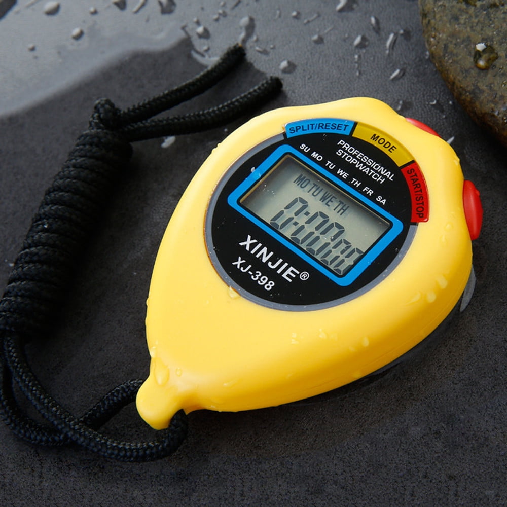 Stopwatch Stop Watch LCD Digital Chronograph Timer Counter Sports ...