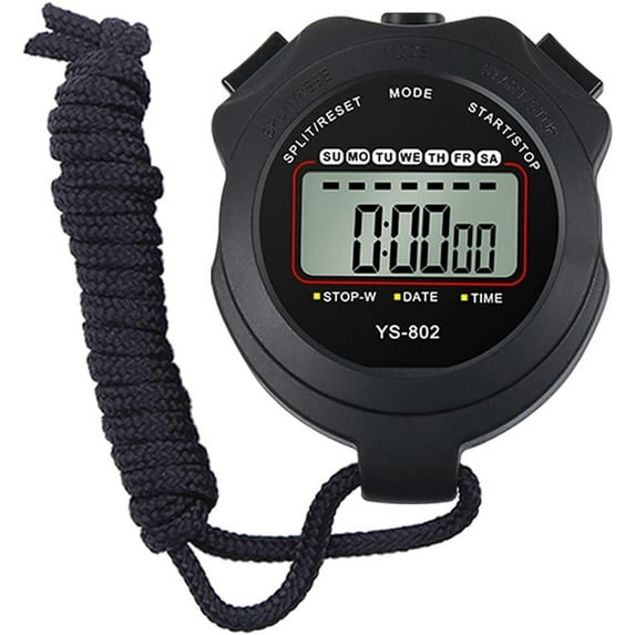 Digital Lap Split Stopwatch with Clock Calendar Alarm - Walmart.com