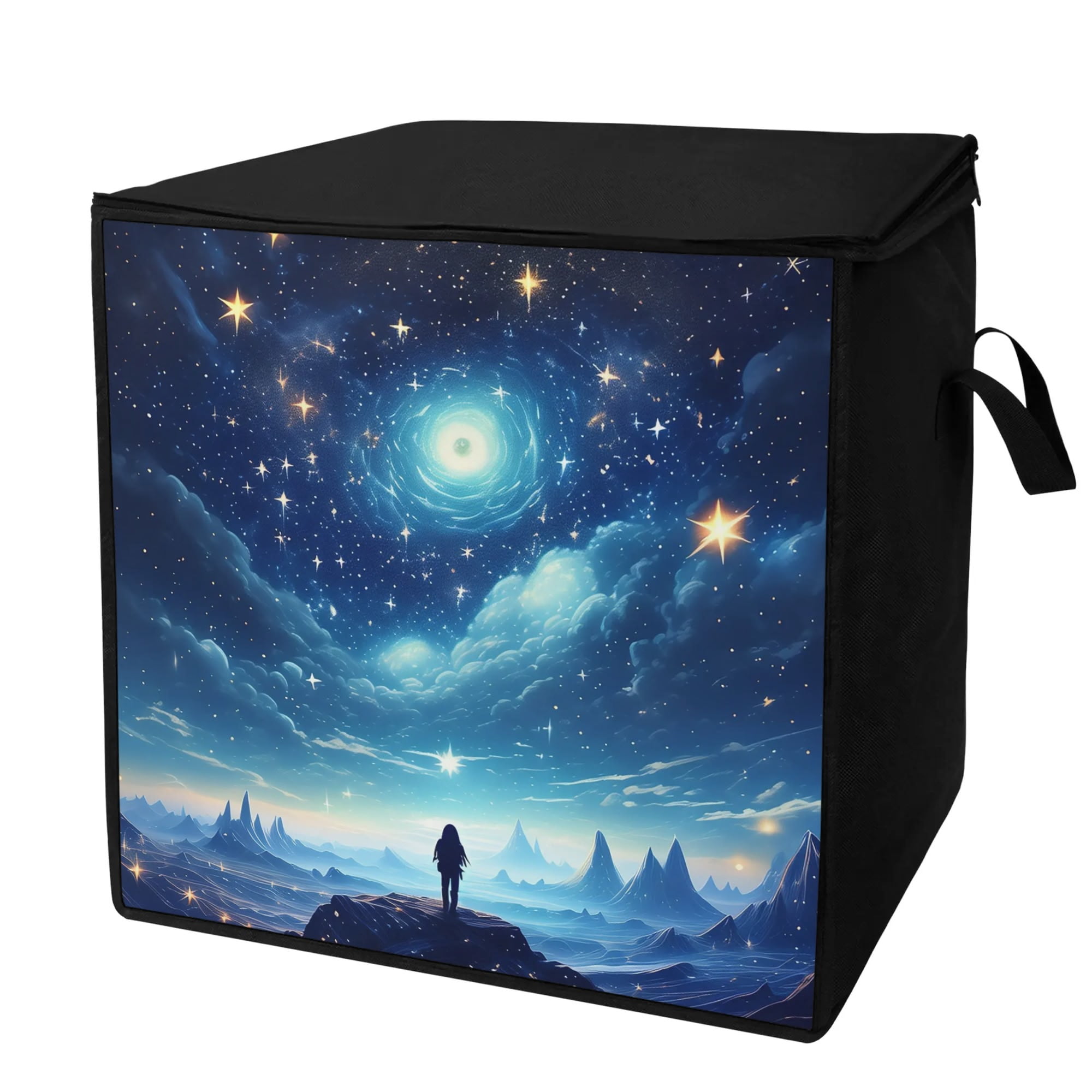 Storage Bag Folding Large Storage Beautiful Starry Sky Style Storage ...