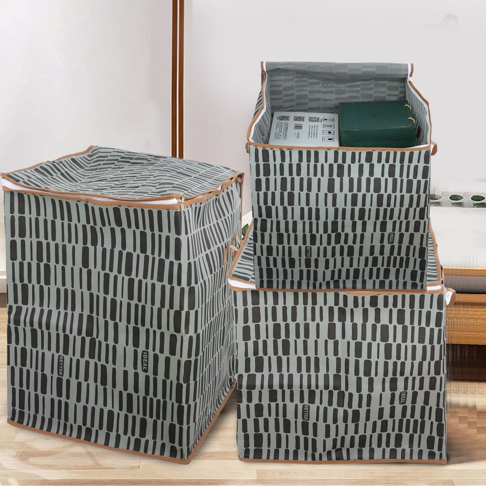 Storage Bag Large Capacity Folding Clothes Portable Wardrobe Sorting ...