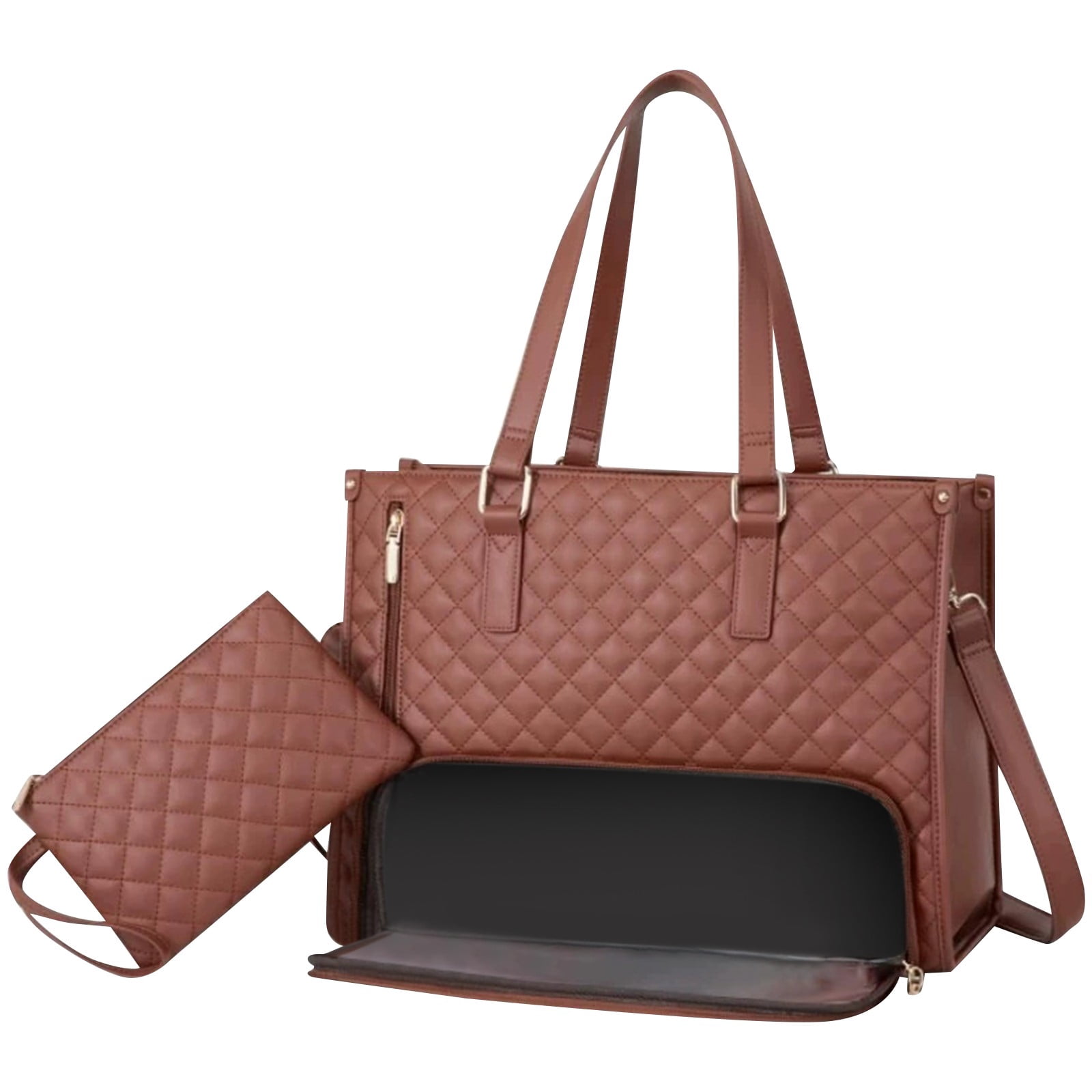 Storage Bags 2 In 1 Lunch Tote Bag For Women, 15.6 Inch Tote Bag With ...
