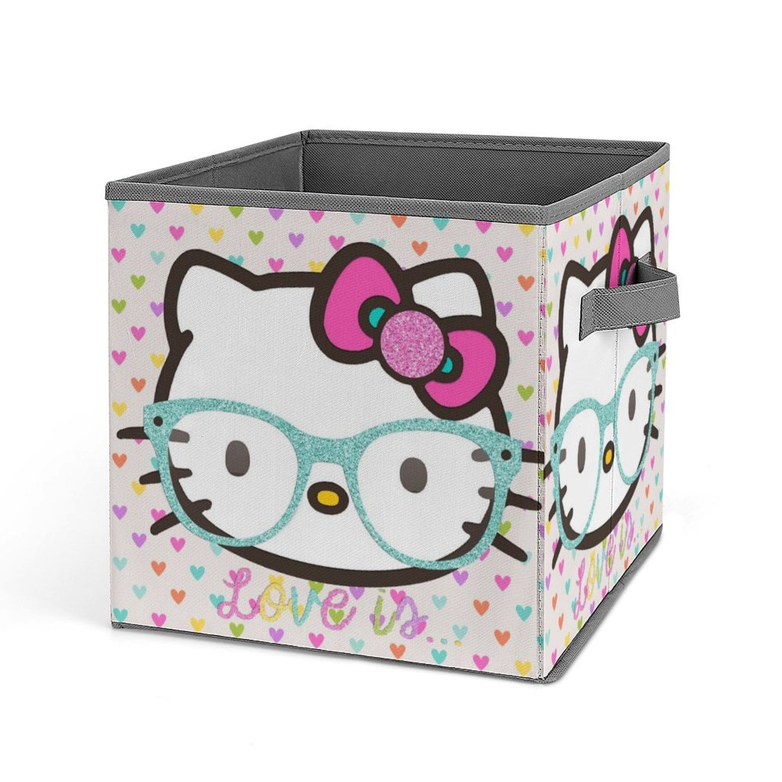Storage Basket Cartoon Hello Kitty Closet Storage Bin Cube Organizer ...