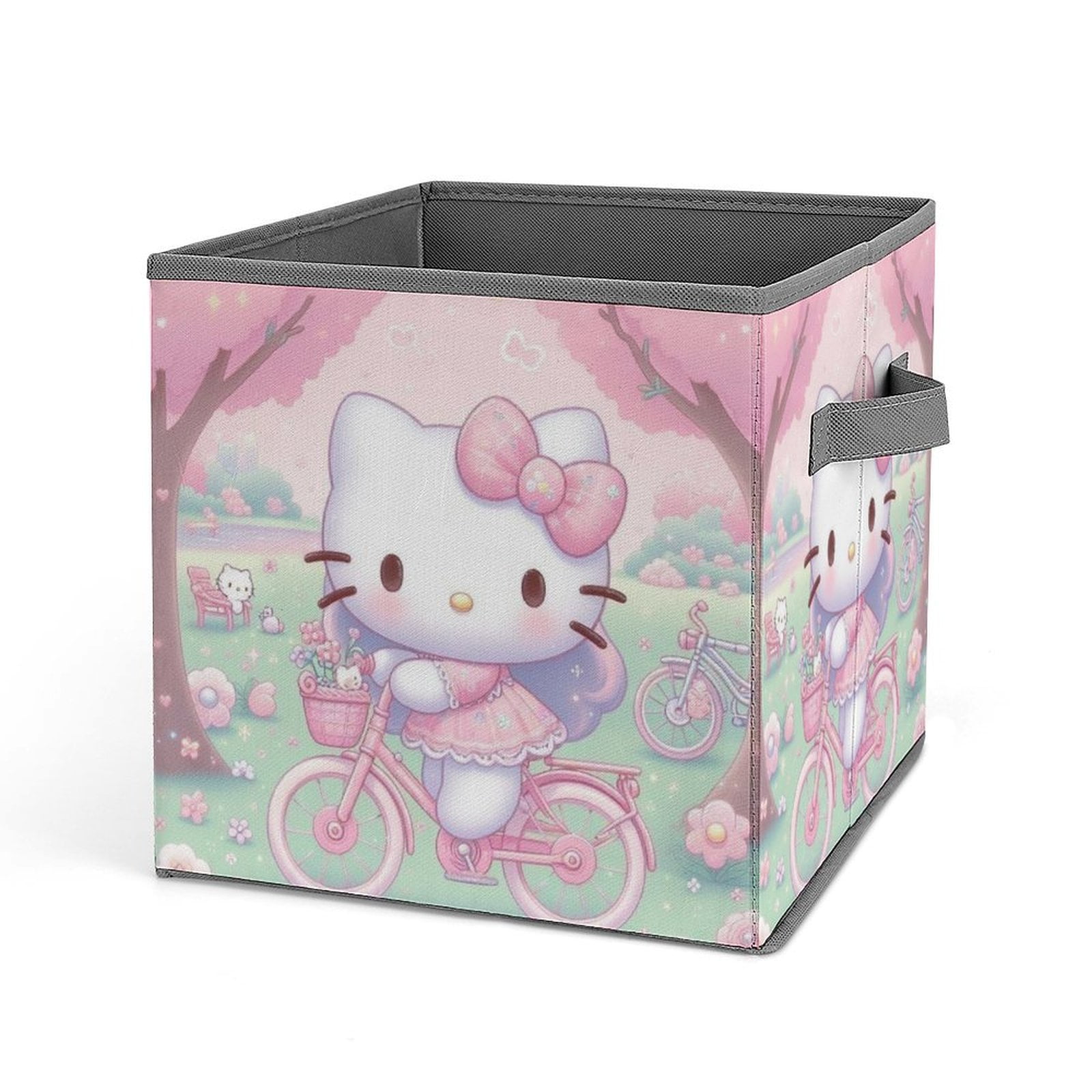 Storage Basket Cartoon Hello Kitty Closet Storage Bin Cube Organizer ...