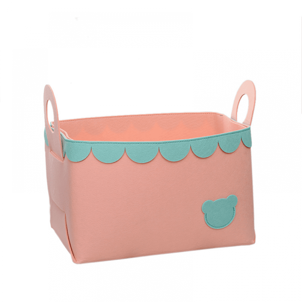 Storage Basket Felt Storage Bin Collapsible & Convenient Box Organizer ...
