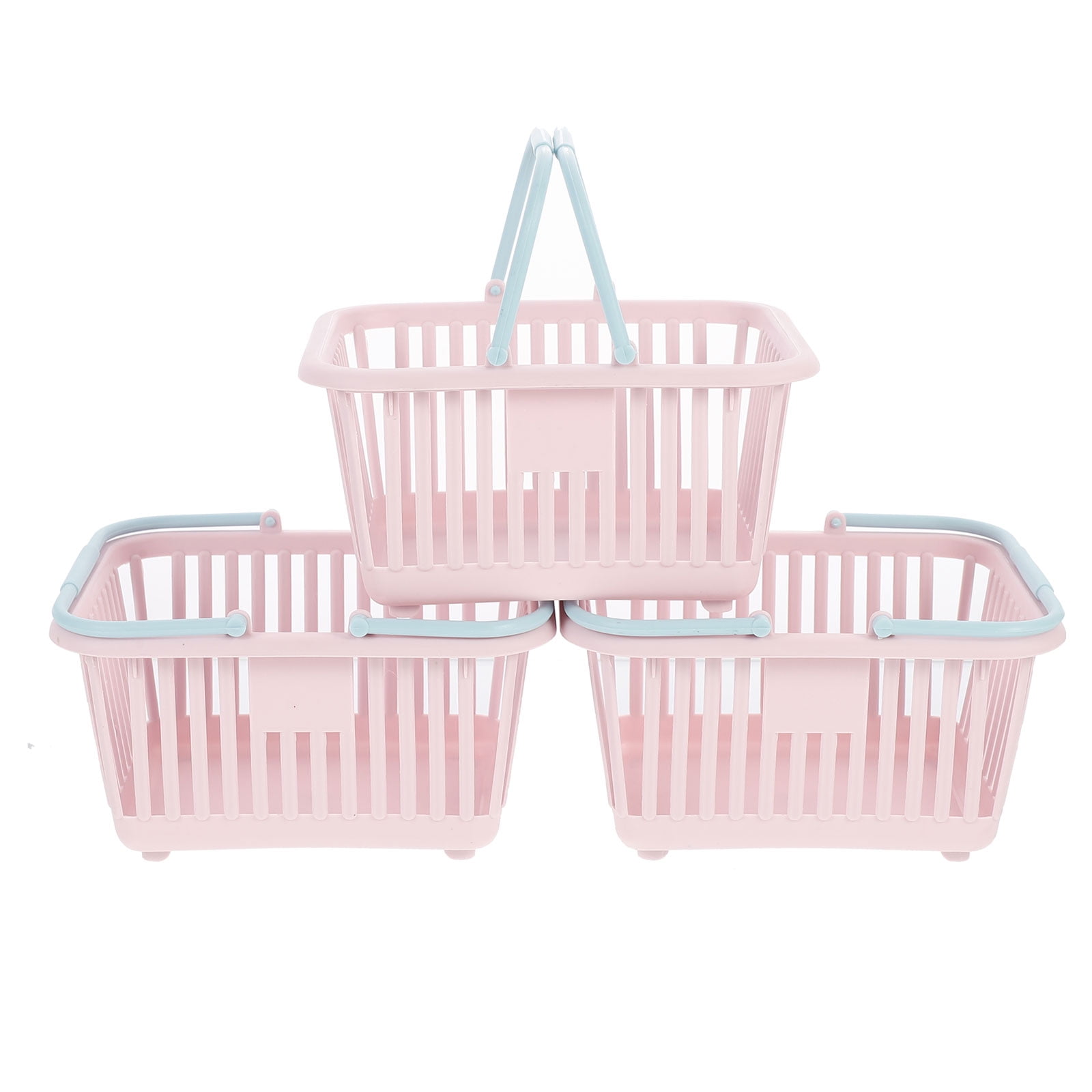 Storage Basket Fruit Home Vegetable Baskets Kids Grocery Mini Pink Pp ...