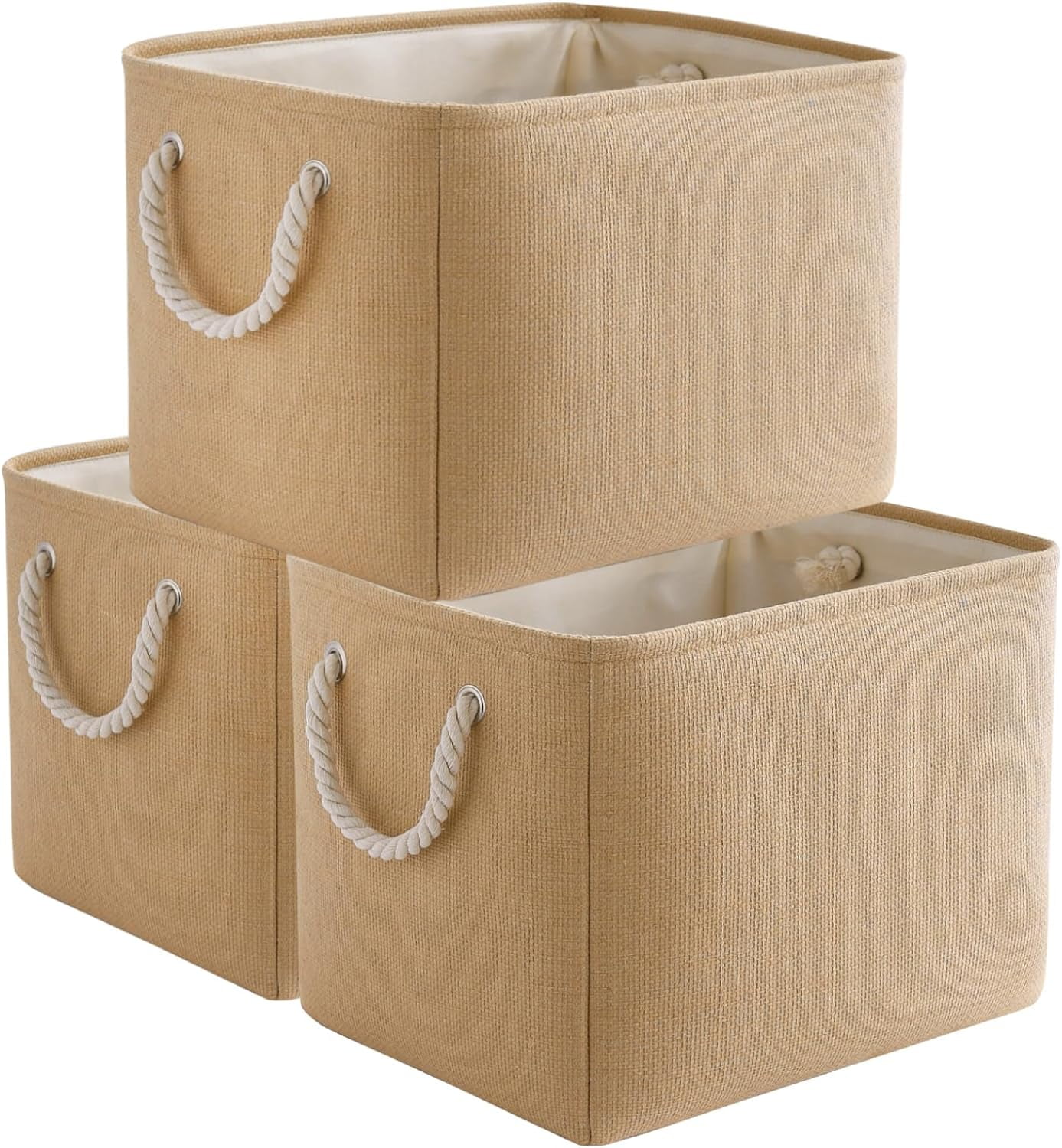 Storage Basket for Organizing - Small 6 Pack 11.8x7.8x5.2 inch Fabric ...