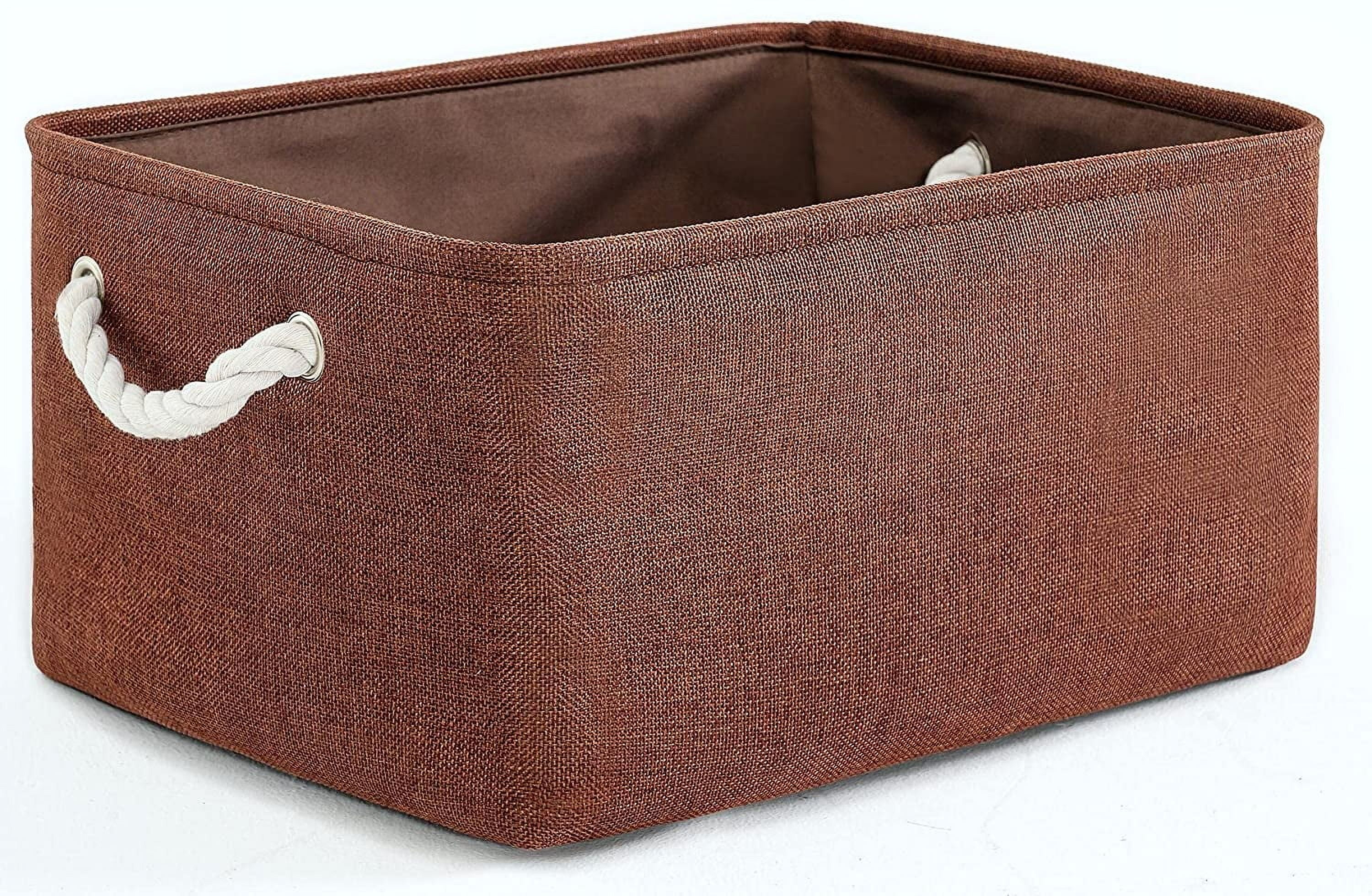 Storage Basket for Organizing - Small 6 Pack 11.8x7.8x5.2 inch Fabric ...
