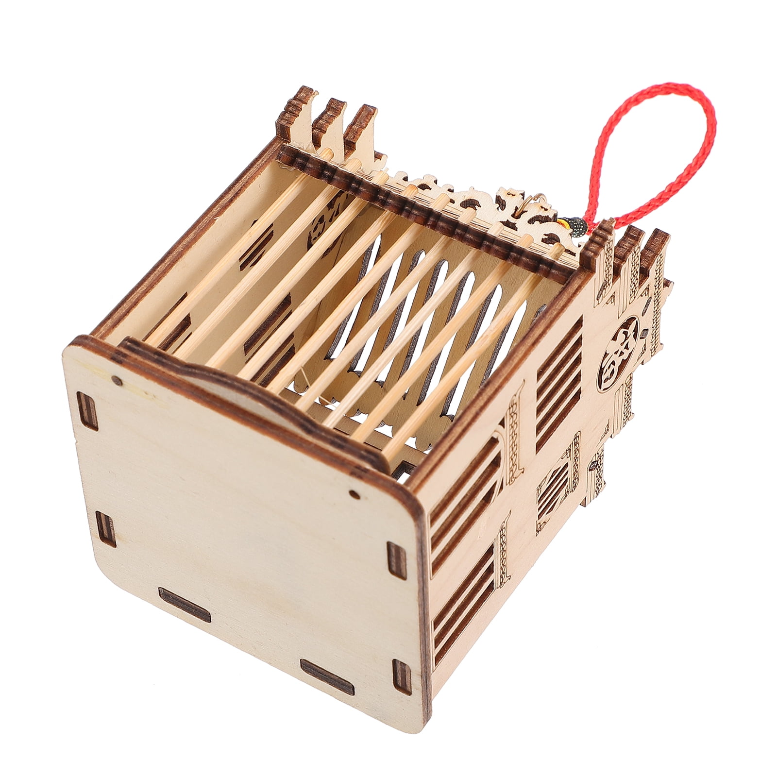 Storage Basket Small Cage Vintage Cricket Boxes Terrarium Brown ...