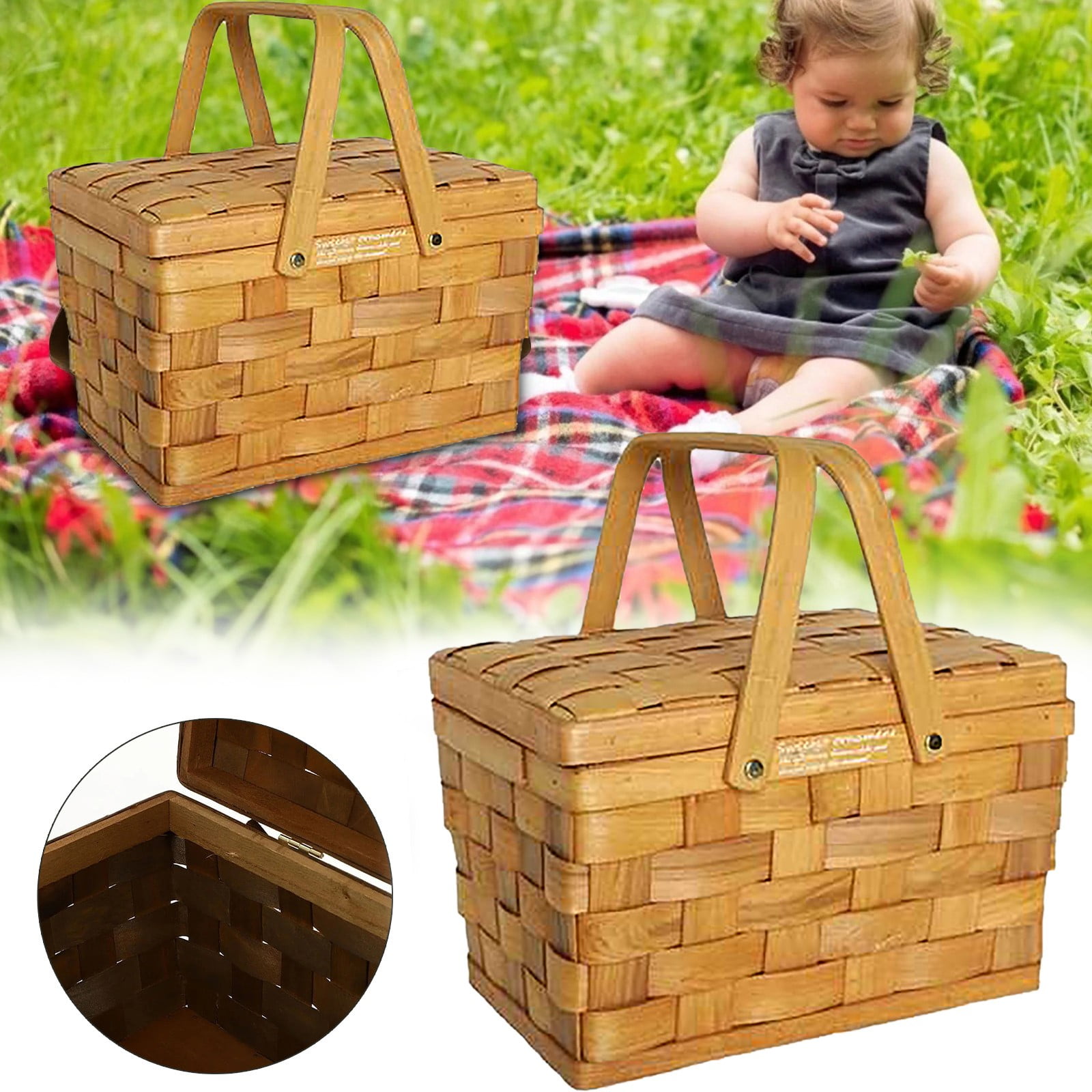 Storage Basket With Lid, Yellow Color - Home Textile Storage A Storage ...