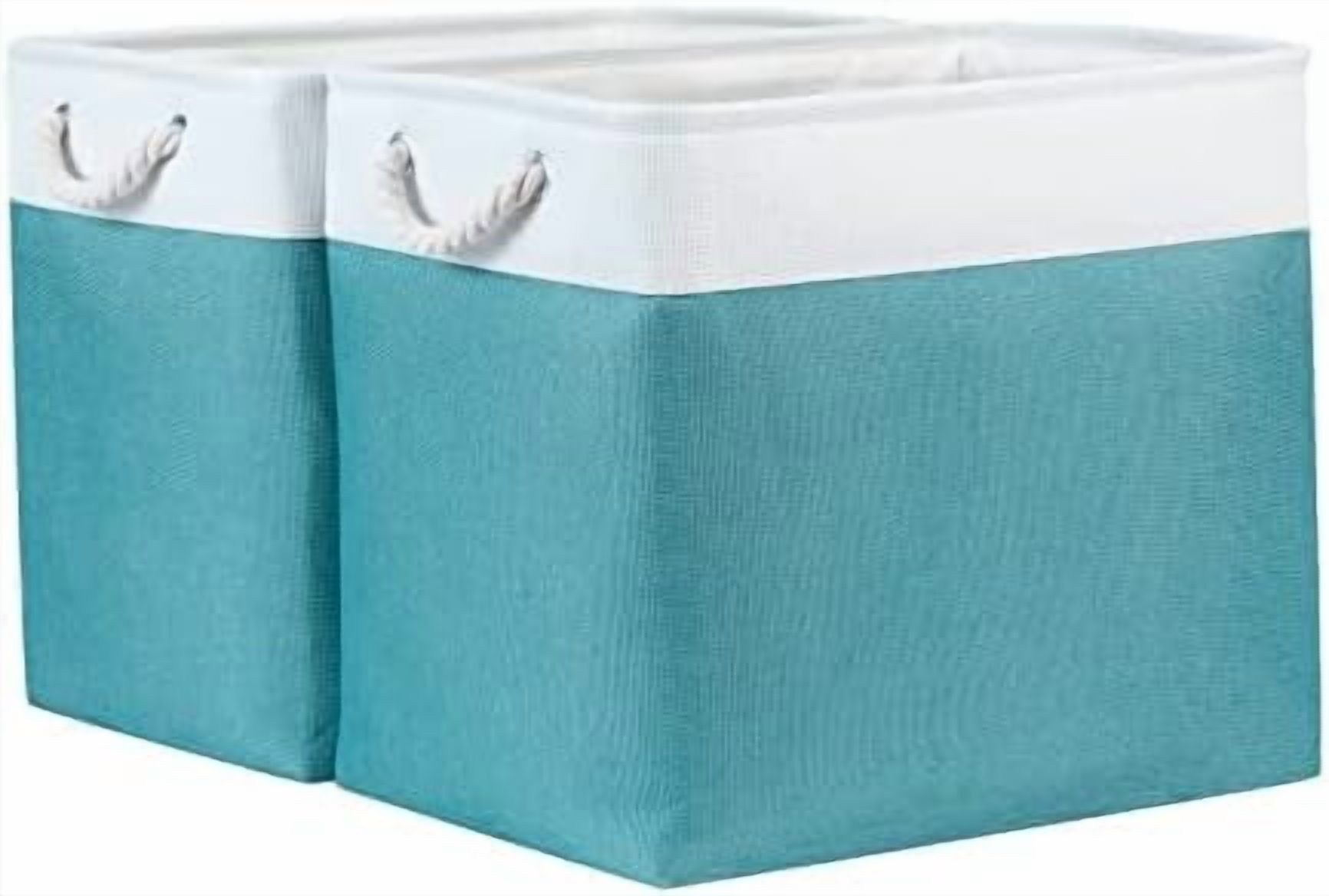 Storage Baskets Extra Large 17x12x15 In Teal Blue Nursery Toy Baskets ...