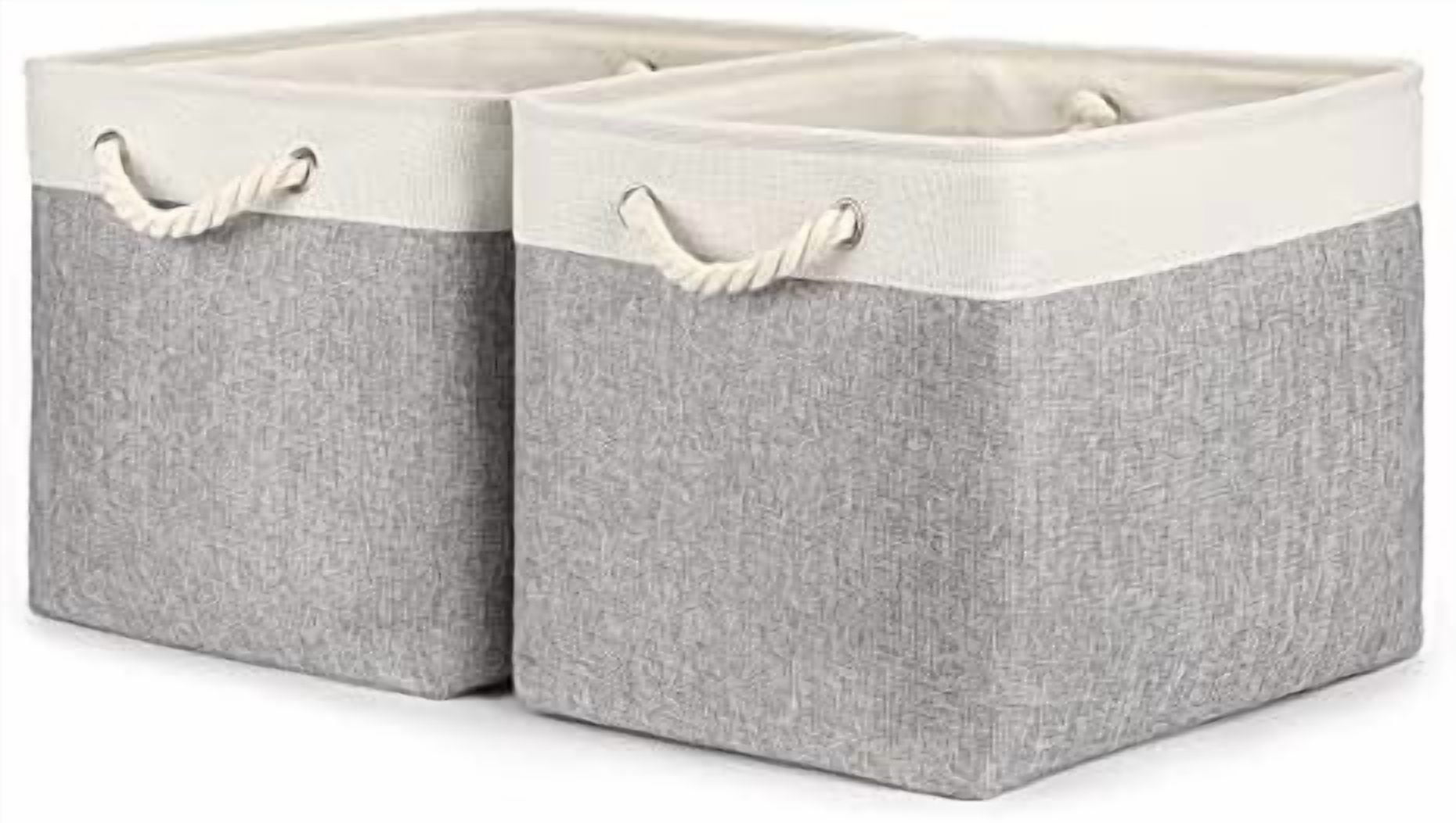 Storage Baskets for Organizing Large Storage Bins for Shelves 2 Pack ...